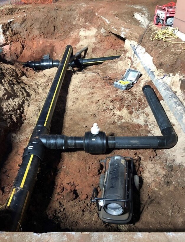 New gas line system