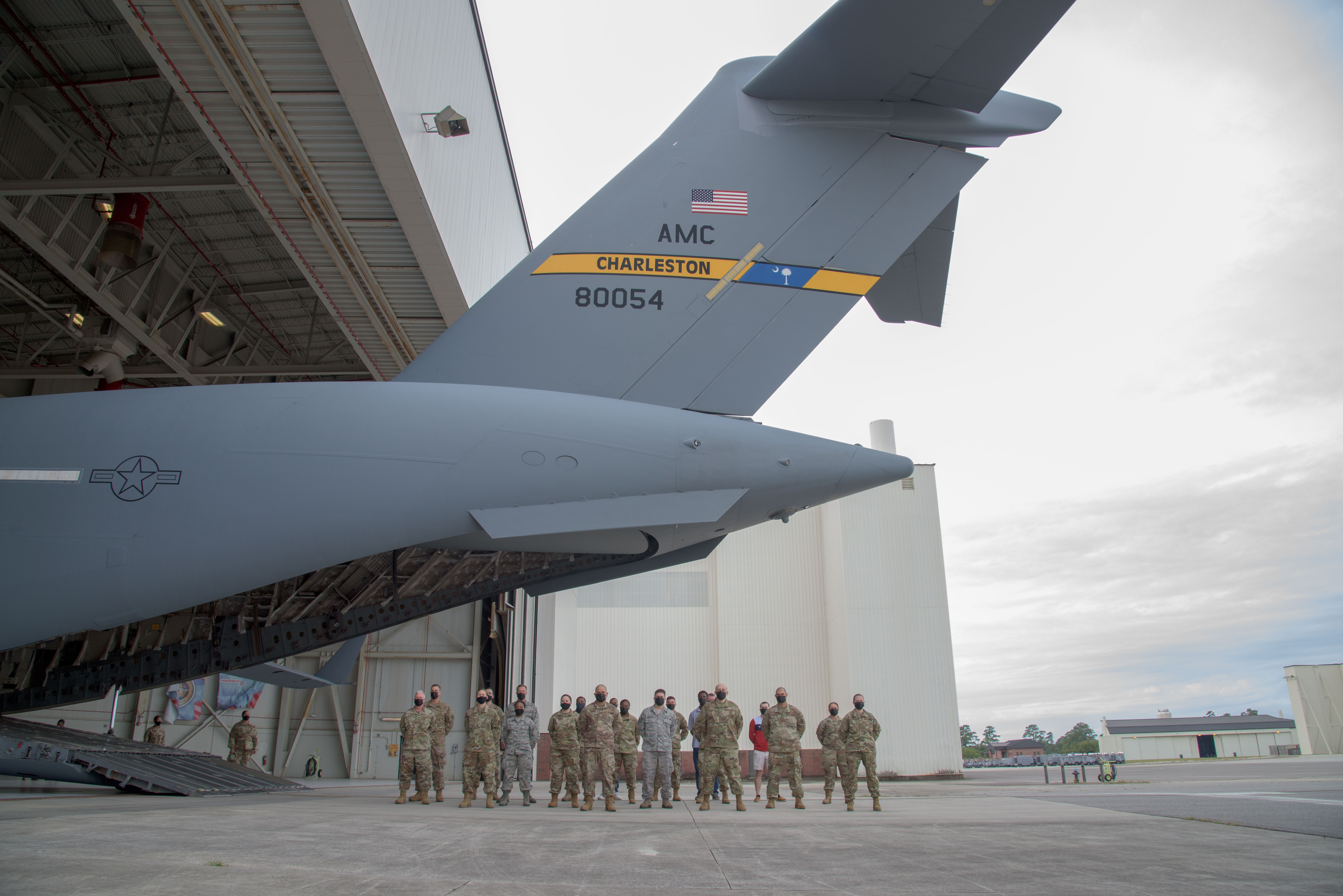 315th AW holds mass enlistment ceremony aboard JB Charleston C-17 ...