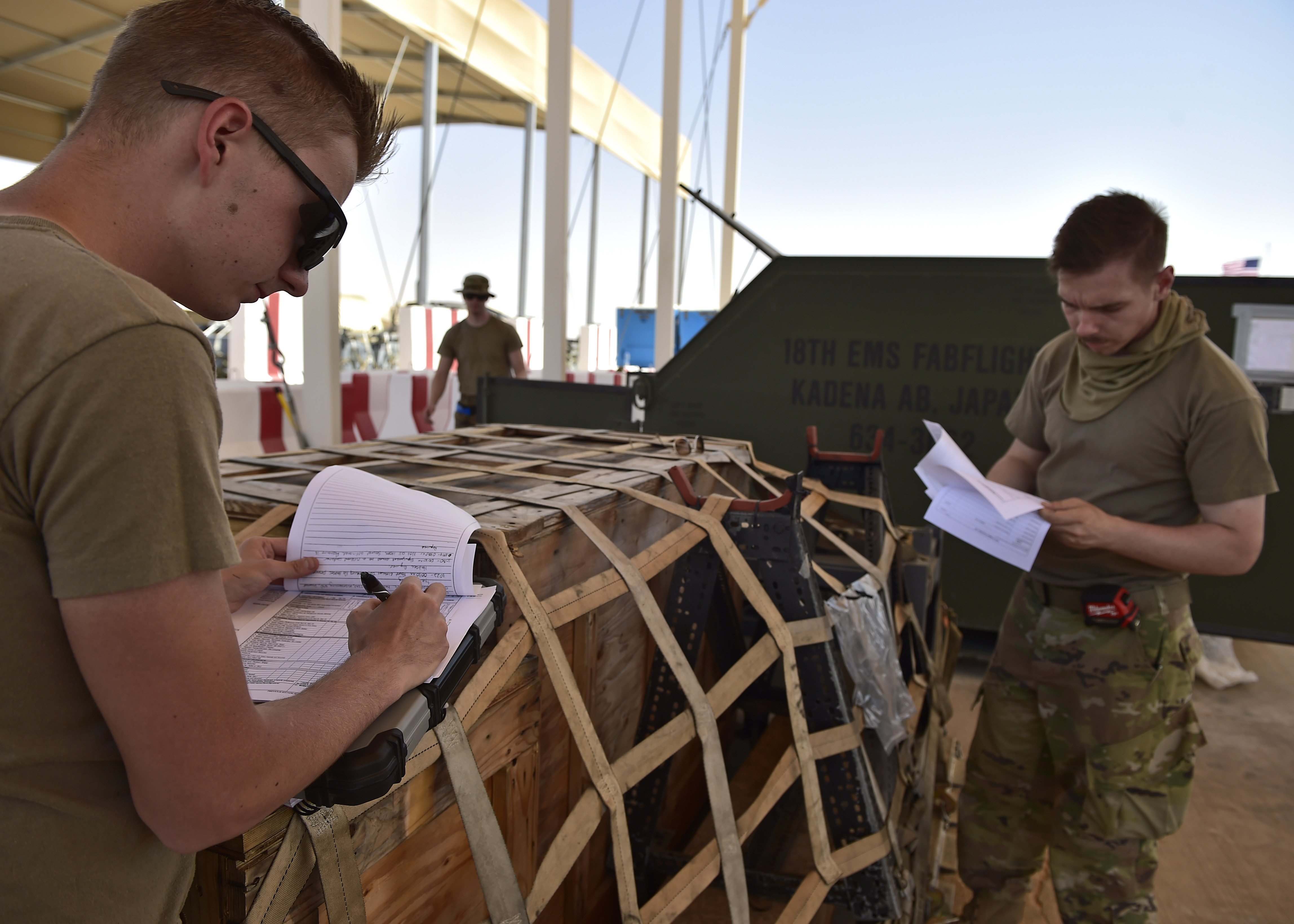ATOC Airmen process cargo at Prince Sultan Air Base > U.S. Air Forces ...
