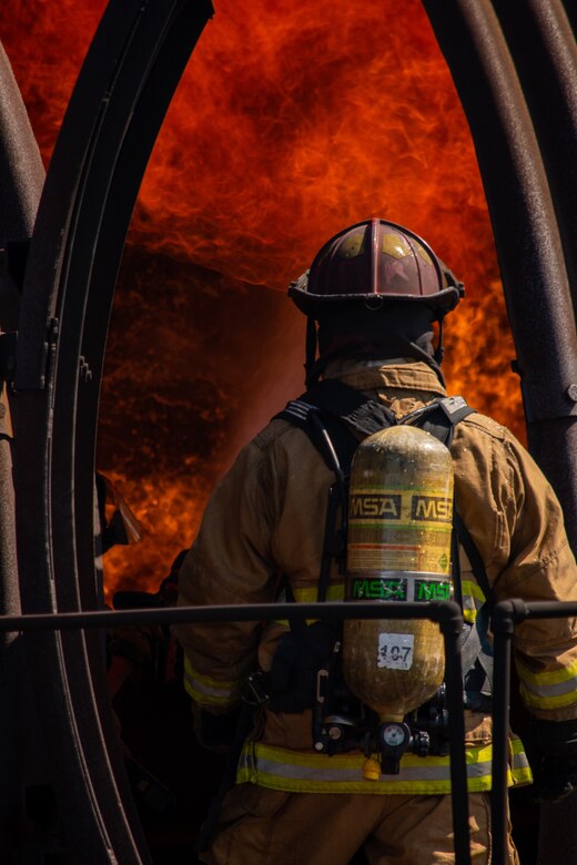 Collaboration builds comradery: Total Force, community firefighters ...