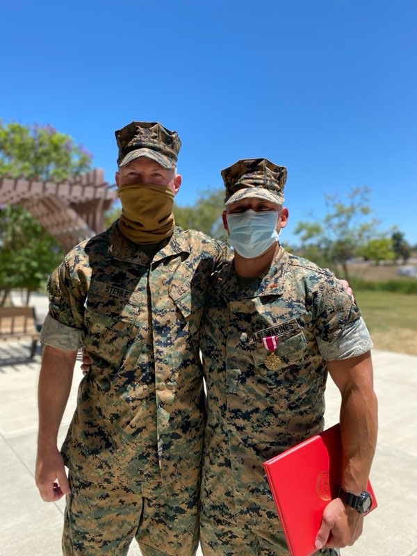 CWO2 Downs Pins MSM with son