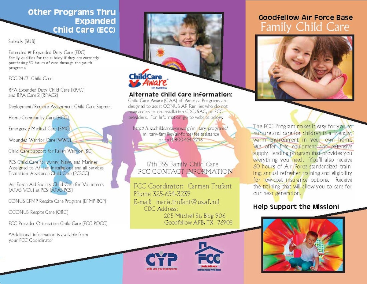 Family Child Care Information > Goodfellow Air Force Base > Article Display