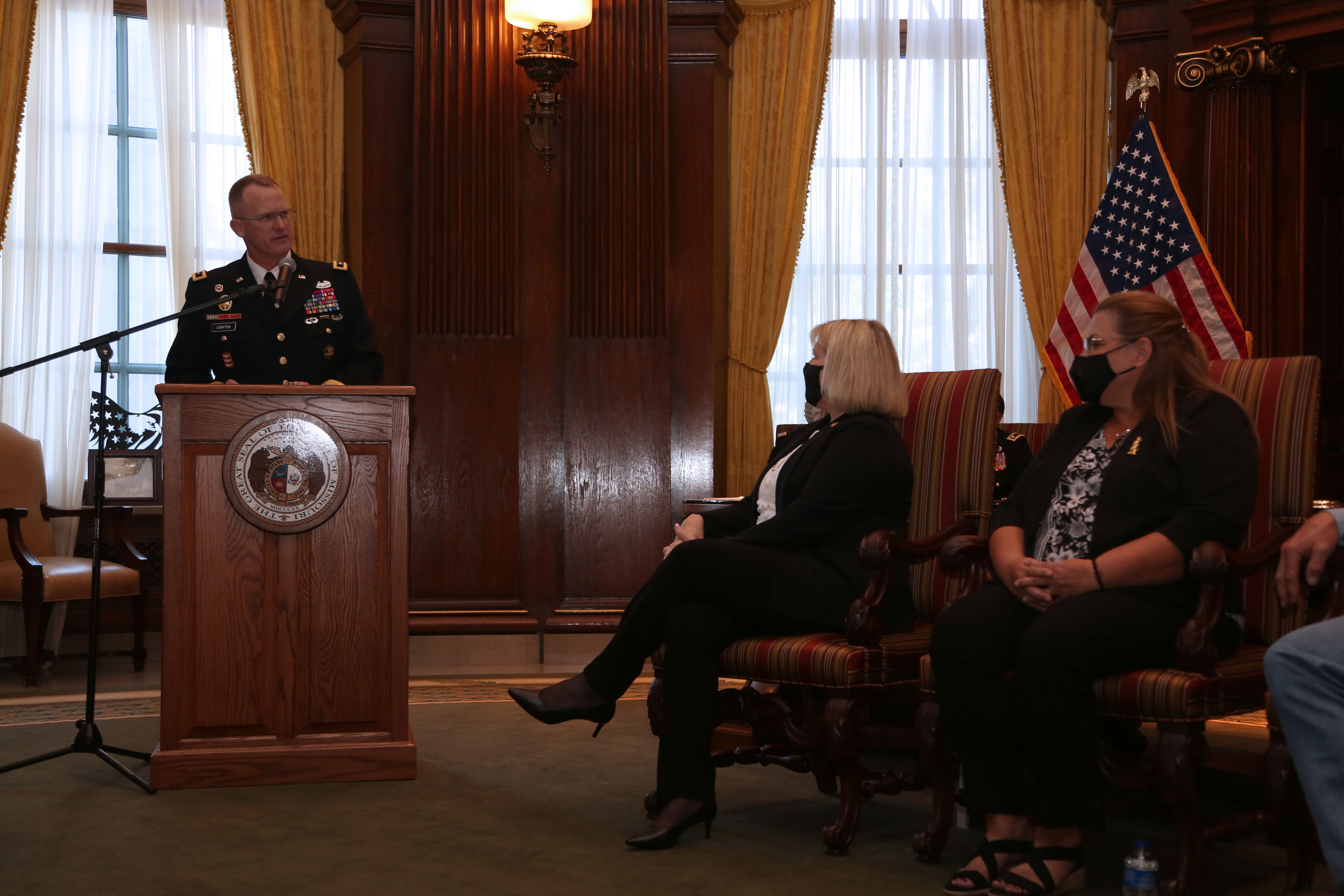 Missouri National Guard Adjutant General pinned the rank of Major ...