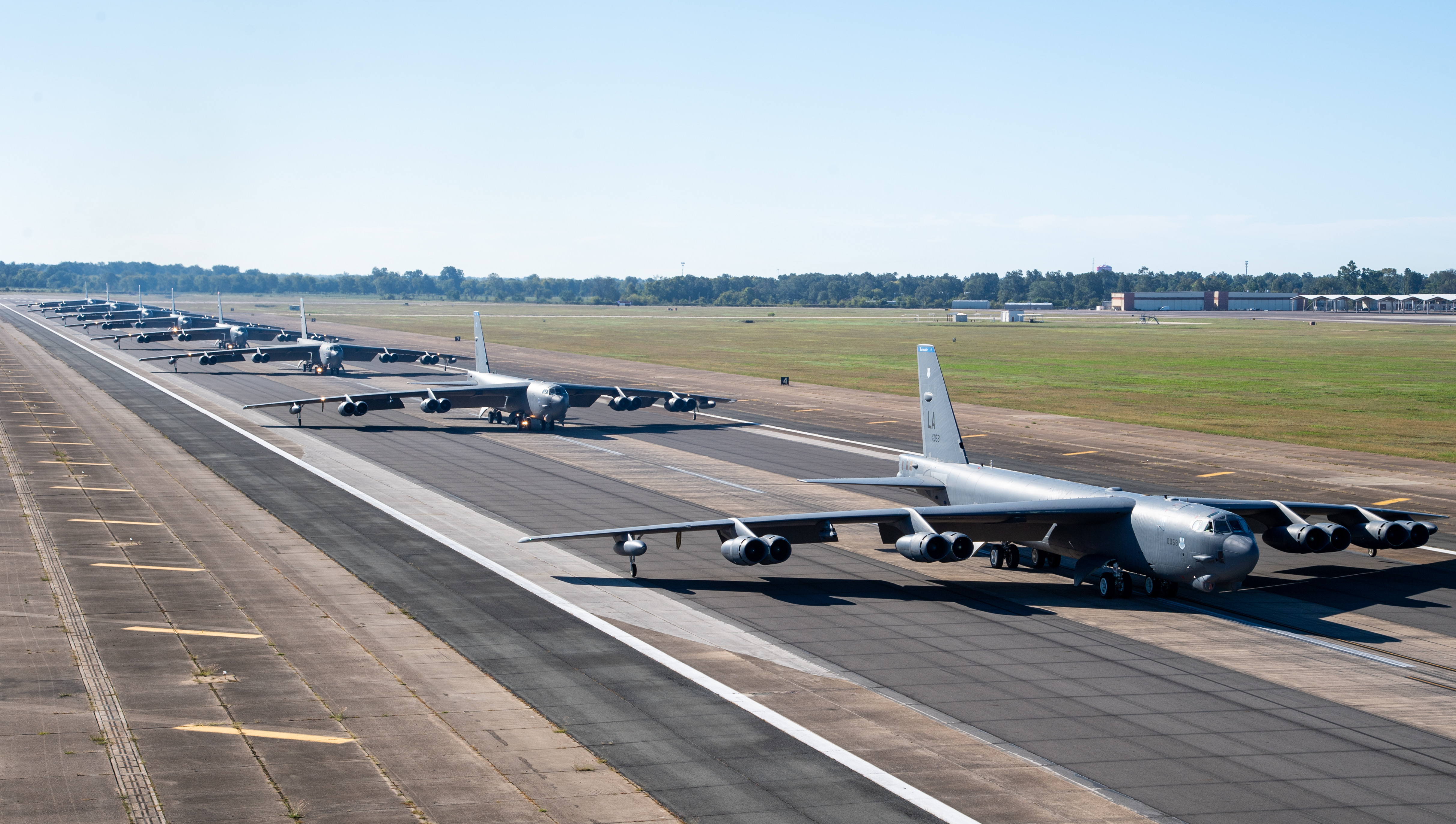 B-52 elephant walk > Barksdale Air Force Base > News