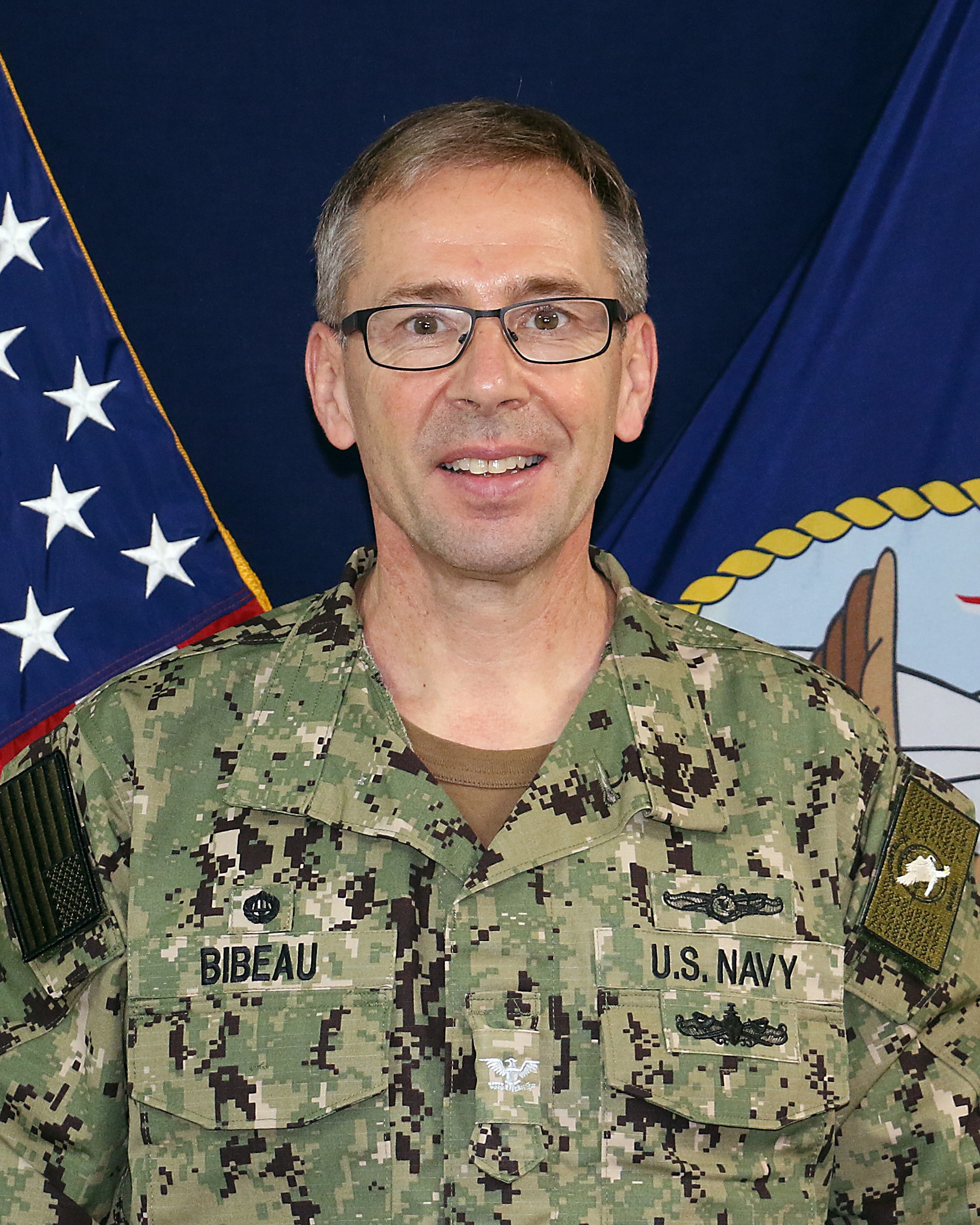 Official portrait of Capt. Mark Bibeau