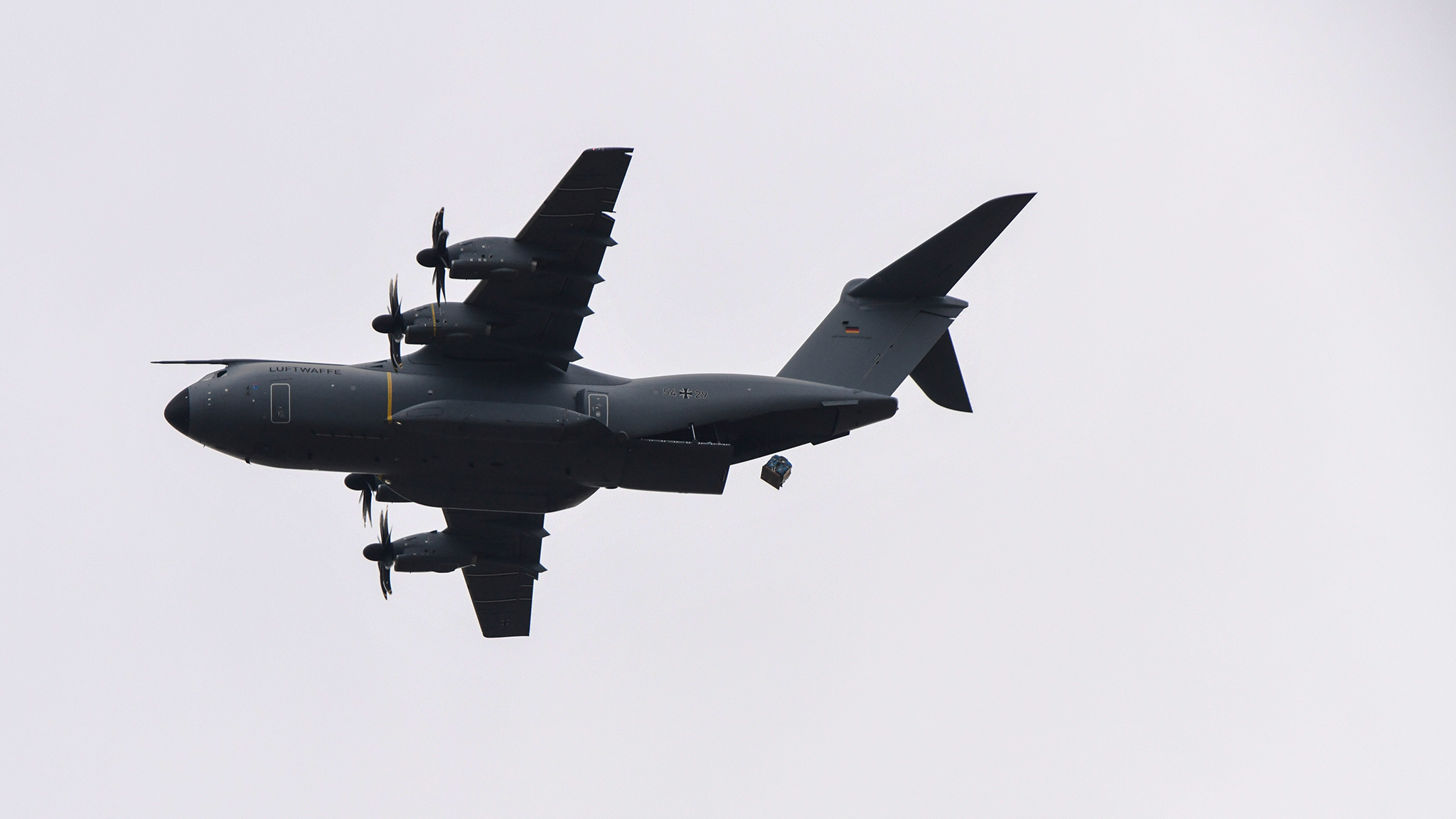 NATO Airdrop with German A400M Aircraft