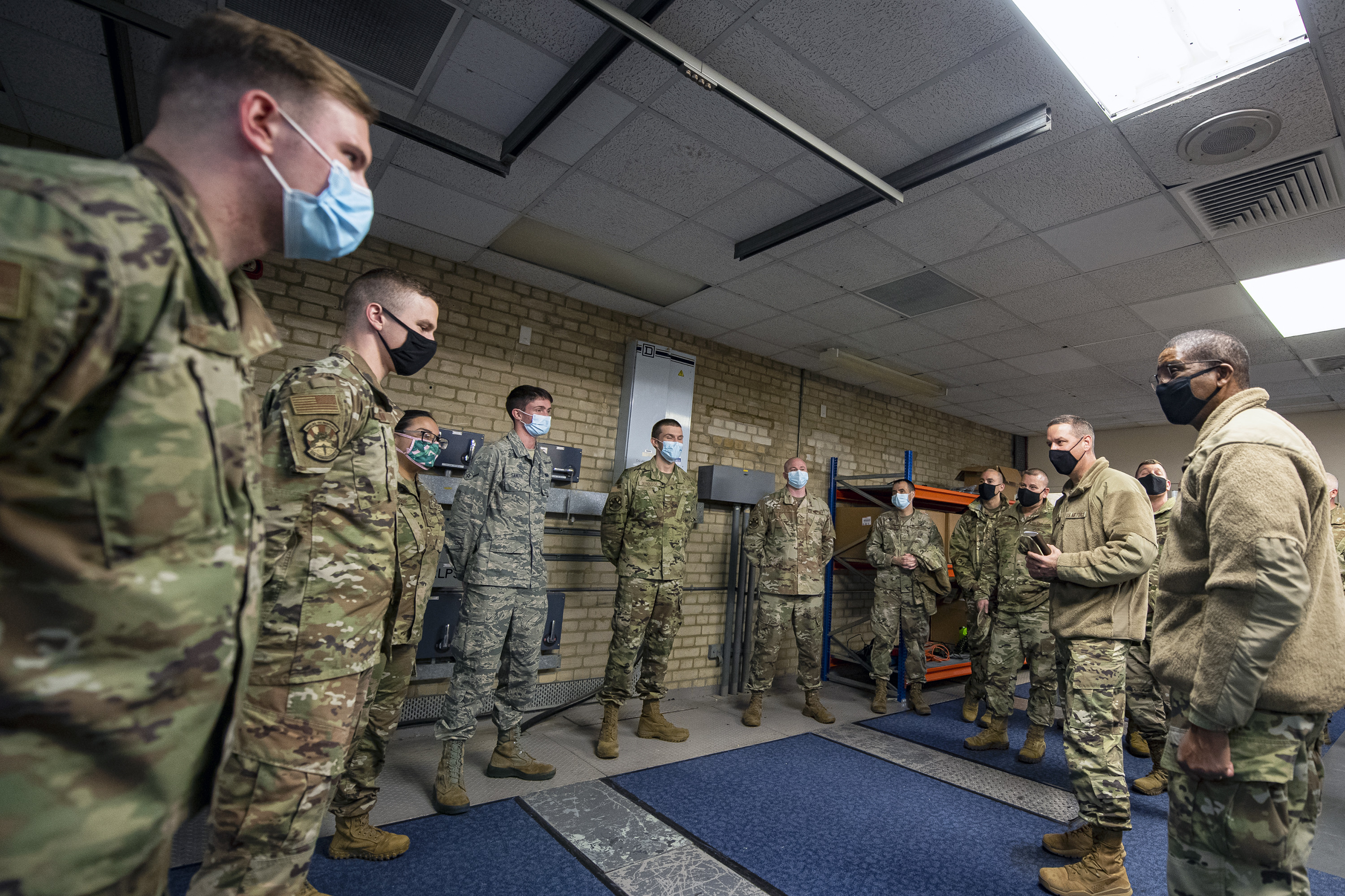 Third Air Force command team visits 501st CSW