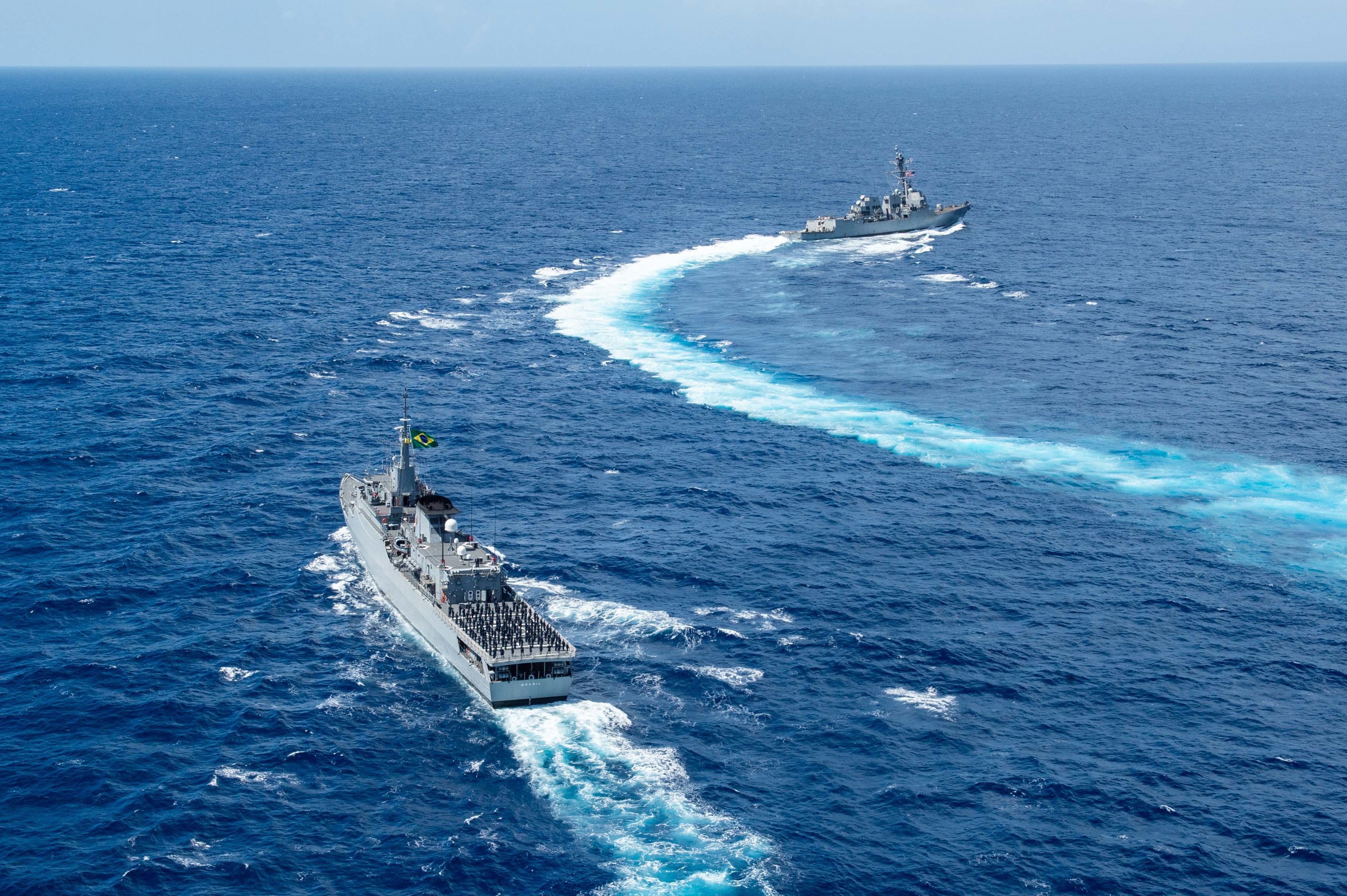USS William P. Lawrence, Brazil Unite for Training Exercise in ...