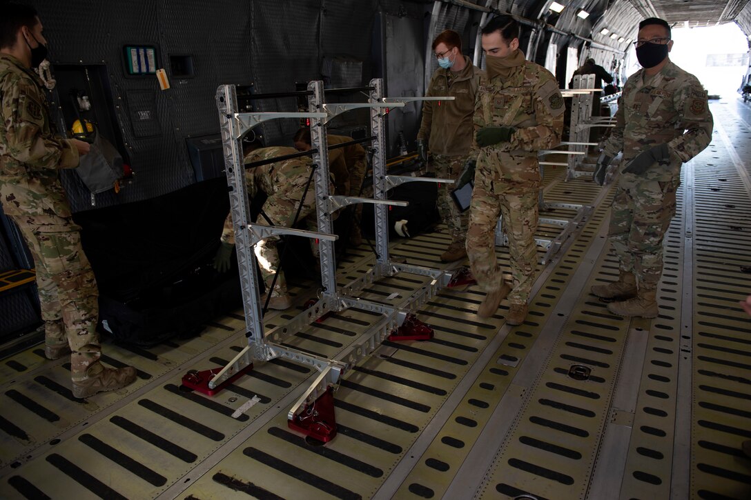 60th AES train on C-5M Super Galaxy