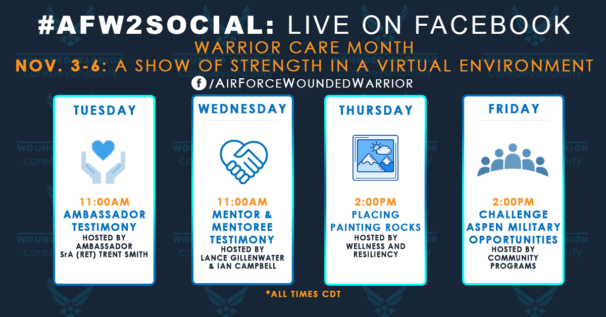 AFW2 Live Facebook Events 2-6 November > Air Force Wounded Warrior ...