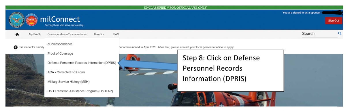 Veteran DPRIS available through milConnect > Nellis Air Force Base > News