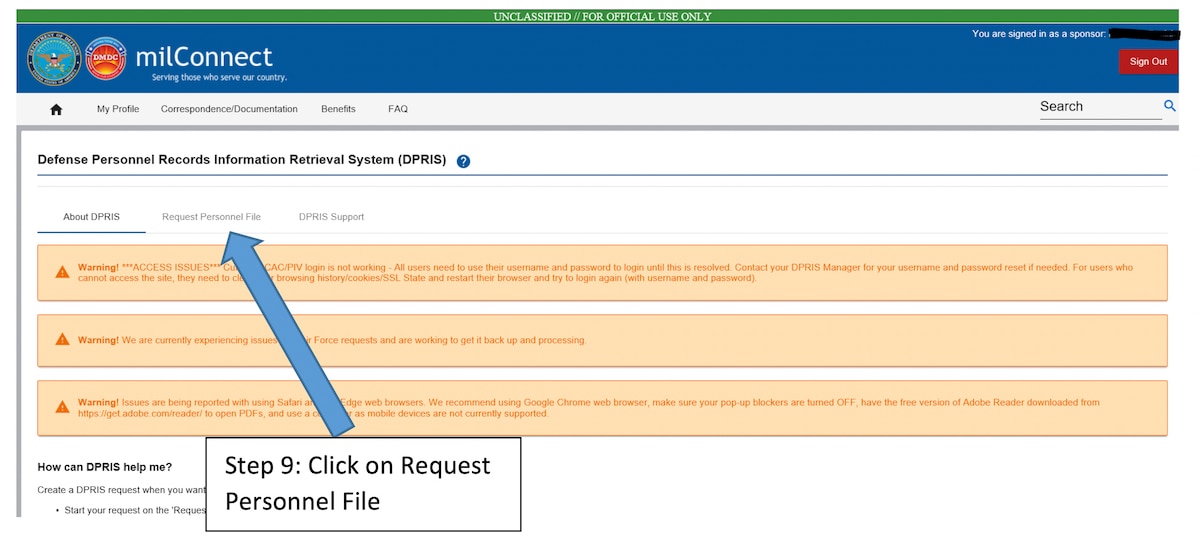 Veteran DPRIS available through milConnect > Youngstown Air Reserve ...