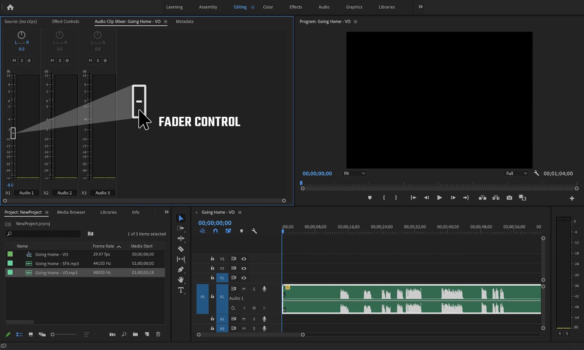 How To Adjust Audio Gain In Adobe Premiere DINFOS Pavilion How To