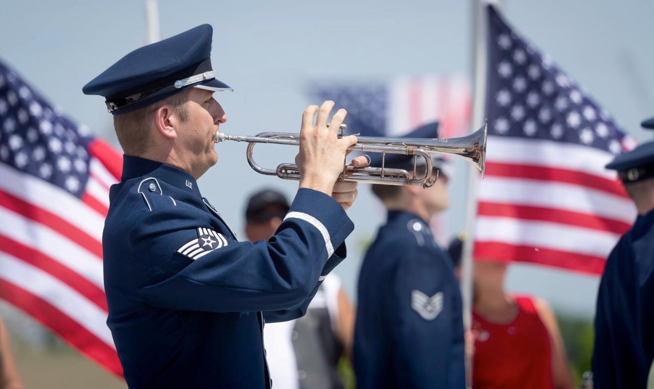 Taps at the Omaha National Cemetery 2018