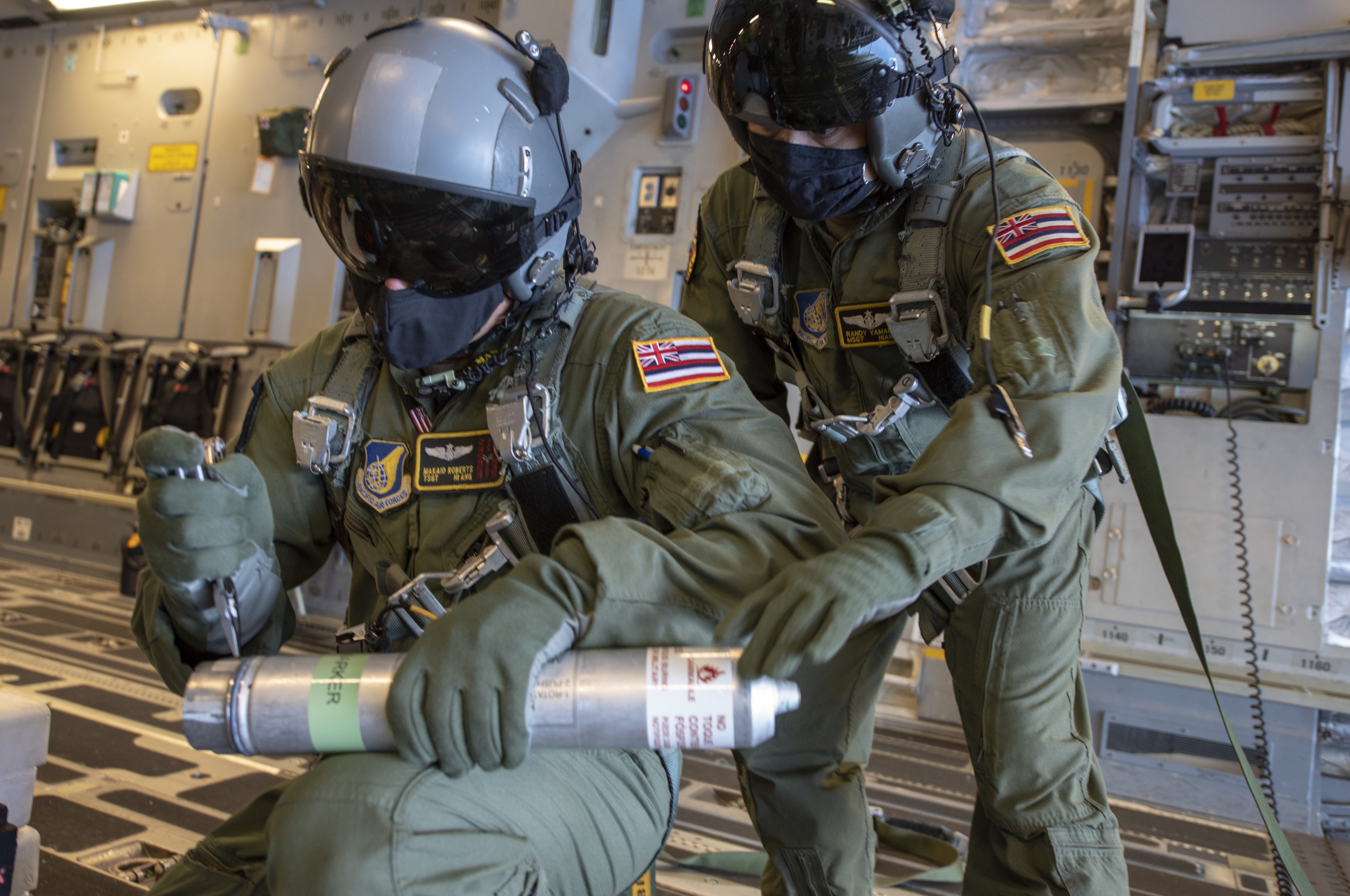 Hawaii Air Guard conducts flare deployment exercise, prepares for low ...