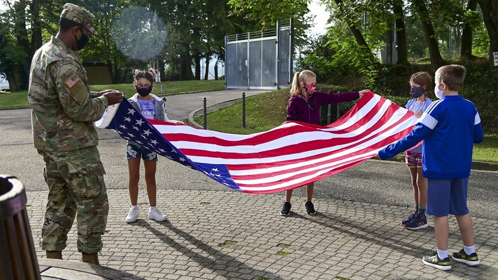 Flying the flag for a former Soldier