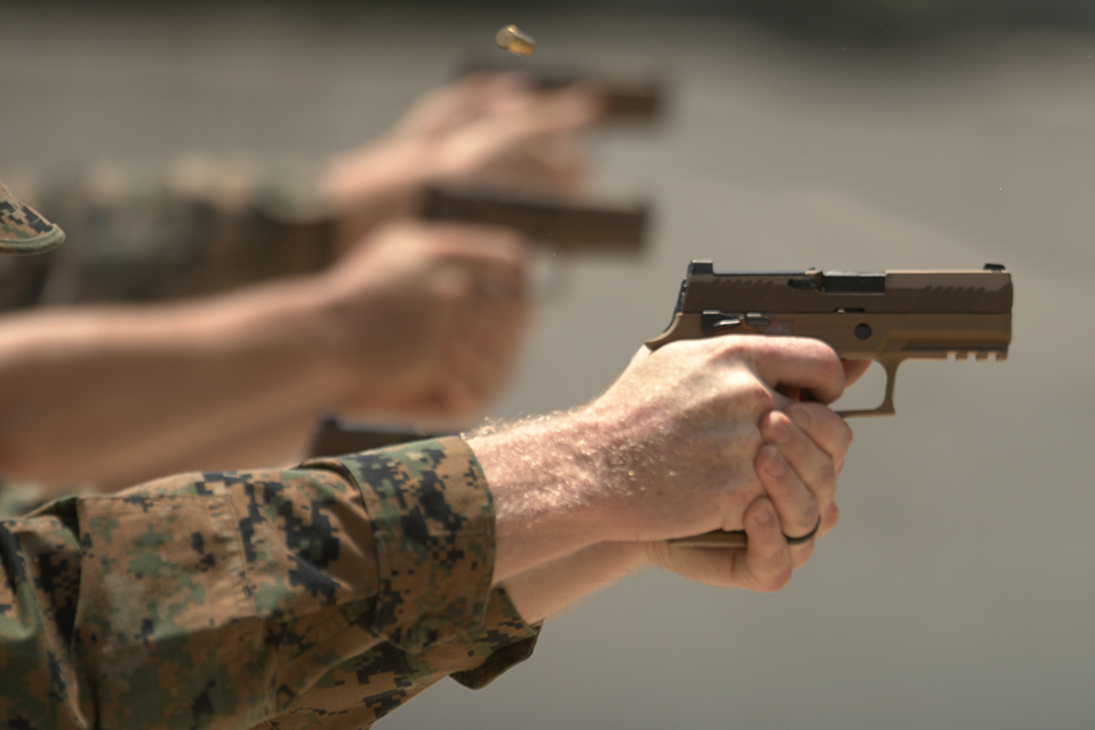 Marine Corps fields first new service pistol in 35 years > Marine Corps Systems Command > News ...
