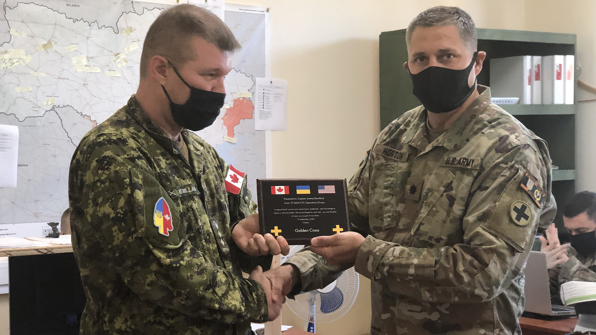 Task Force Illini recognizes Canadian leader