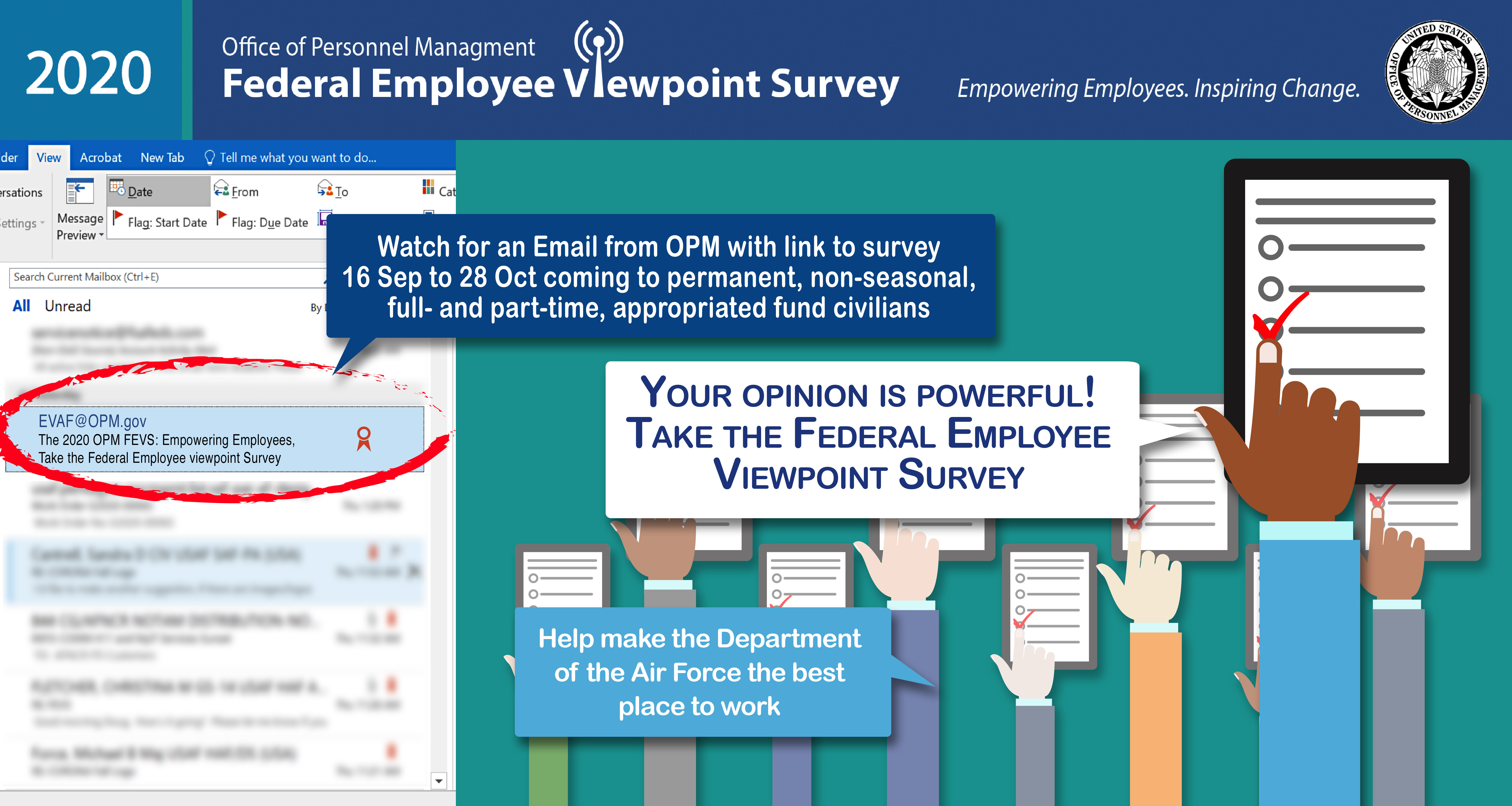 Federal Employee Viewpoint Survey helps civilians voice their opinions ...