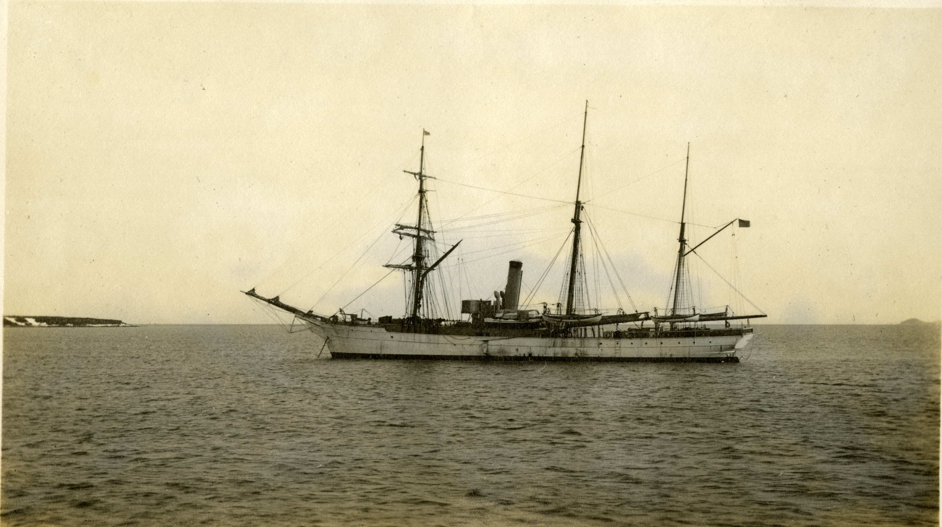 USRC Bear at anchor, 1908