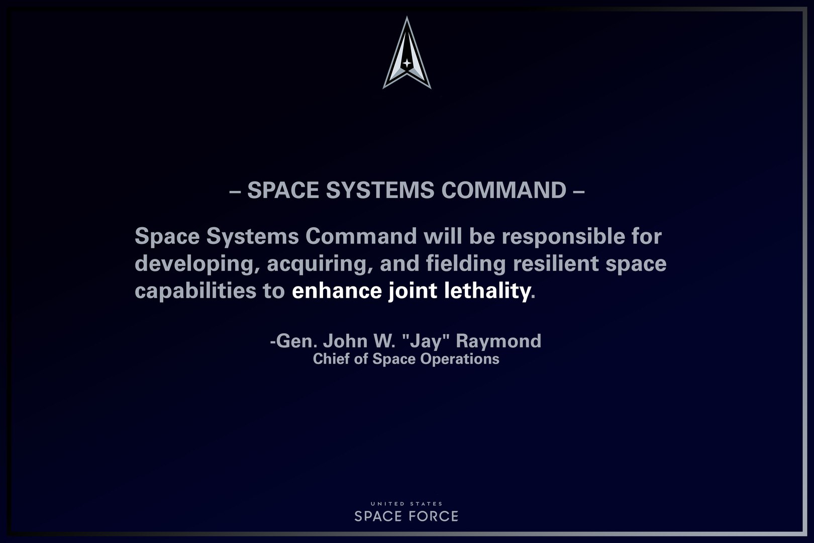Space Systems Command geared to deliver swift, responsive space ...