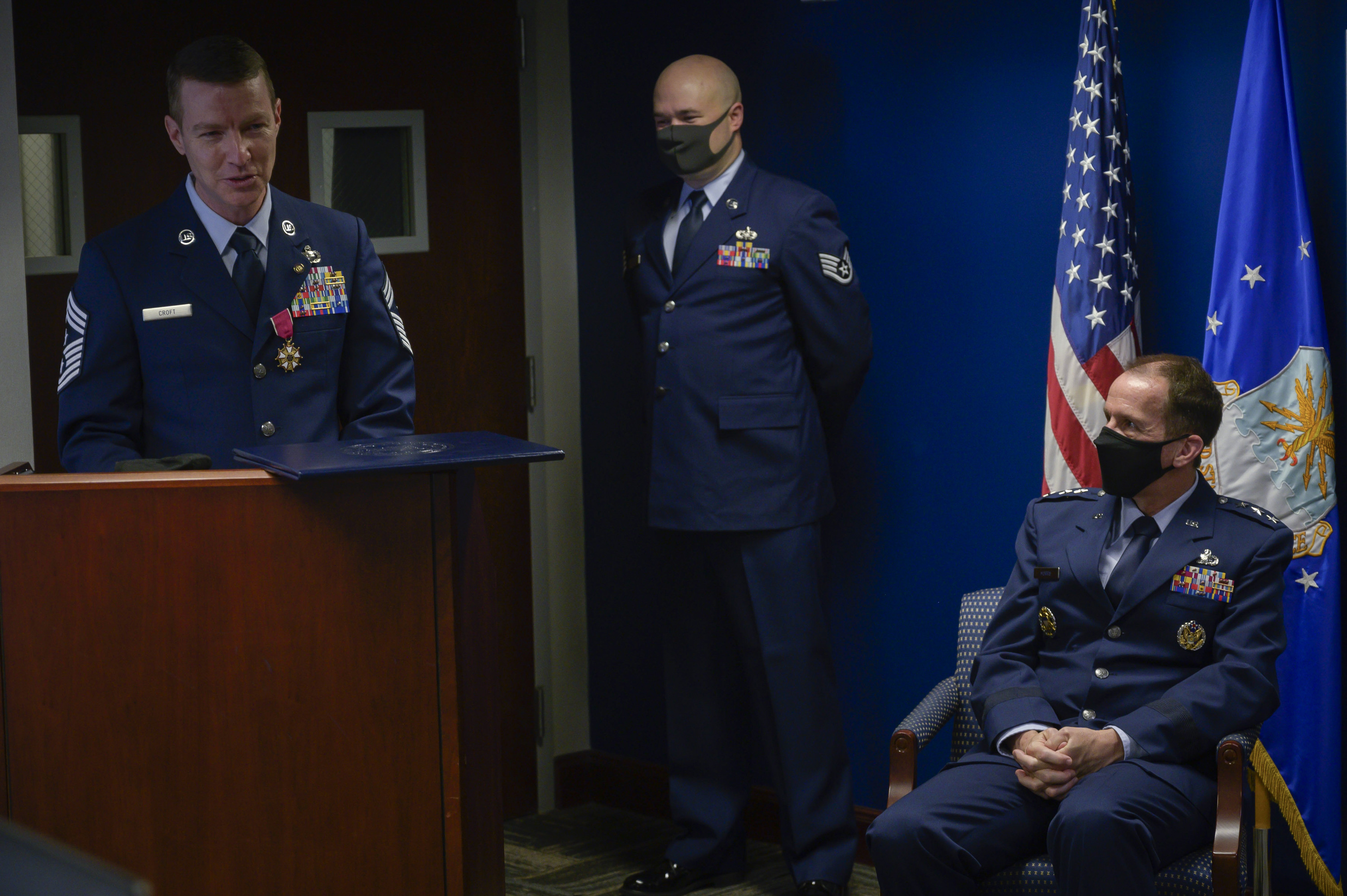 Retirement ceremony of Chief Master Sgt. Troie Croft