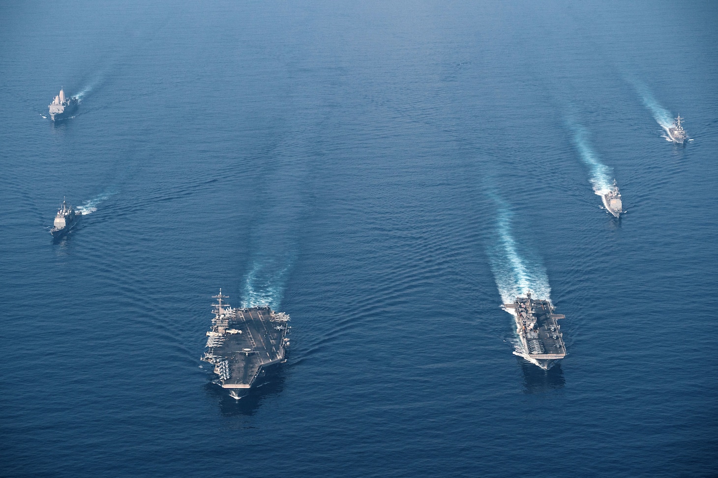 Theodore Roosevelt Strike Group and Makin Island Amphibious Ready Group ...