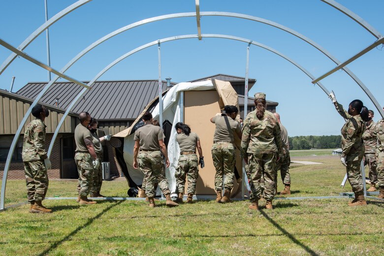 In tents: Intense deployment readiness training > Little Rock Air Force ...