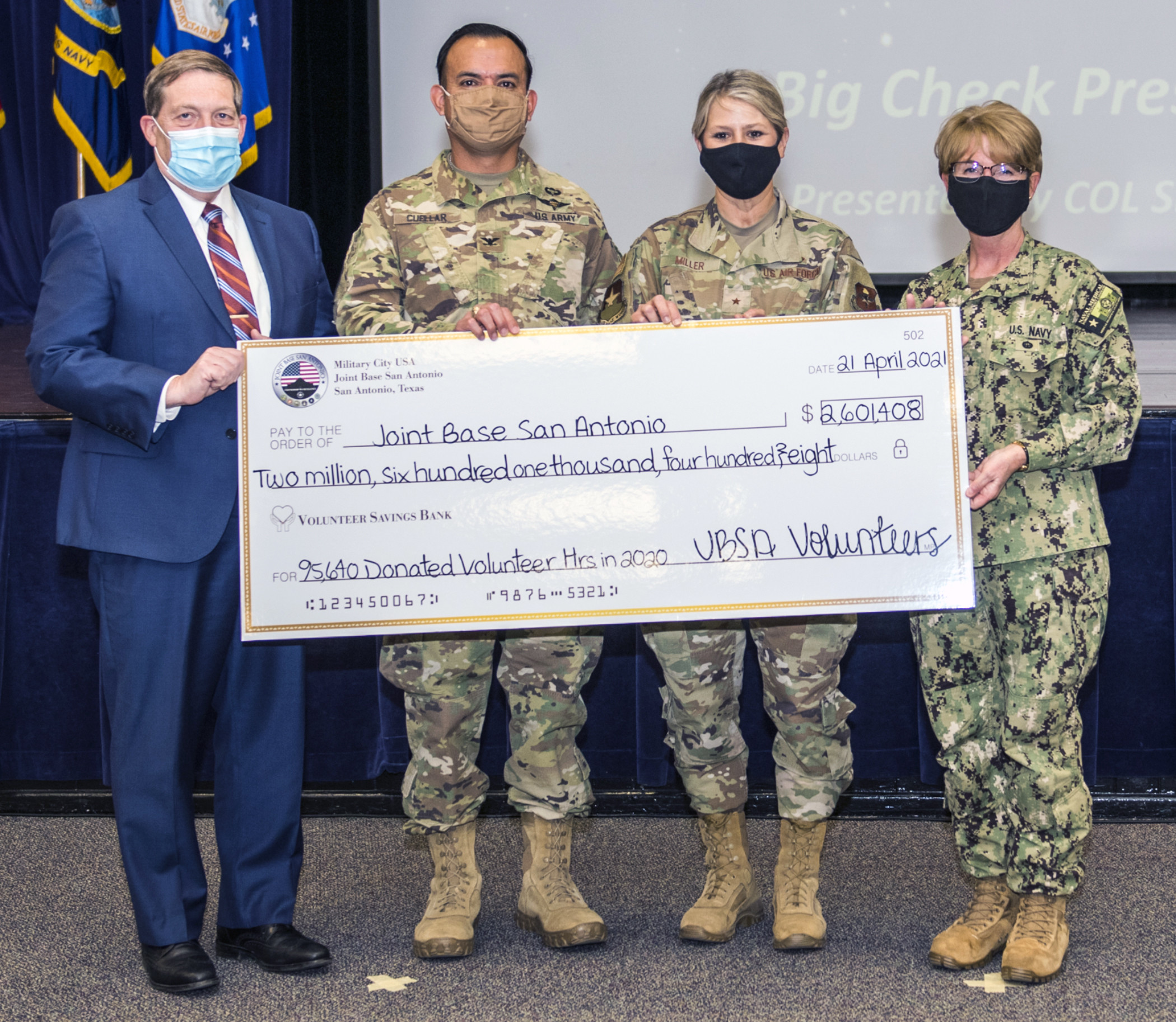 JBSA recognizes work of volunteers during pandemic at awards ceremony ...