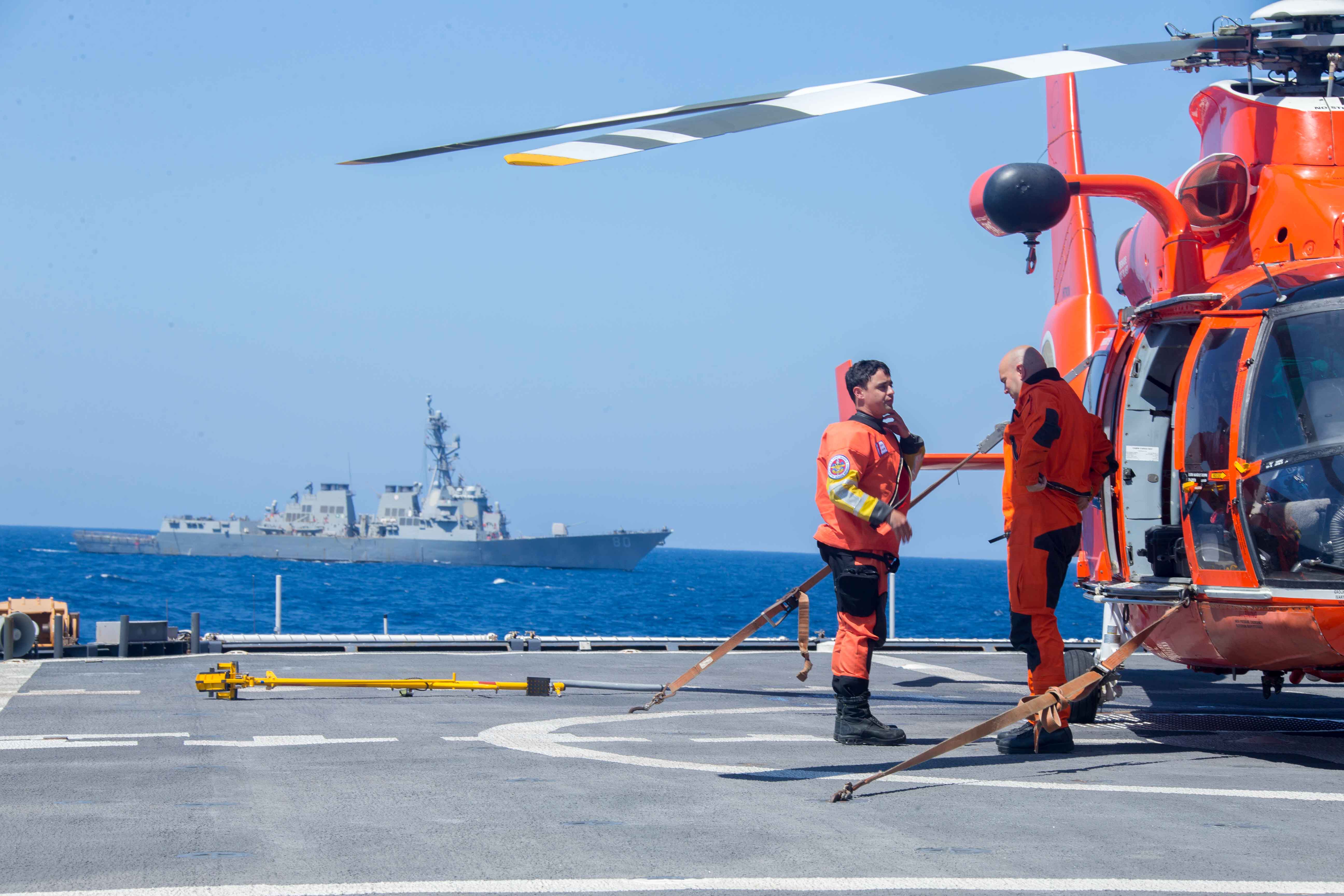 U.S. Navy and U.S. Coast Guard operate together in the Aegean Sea > U.S ...