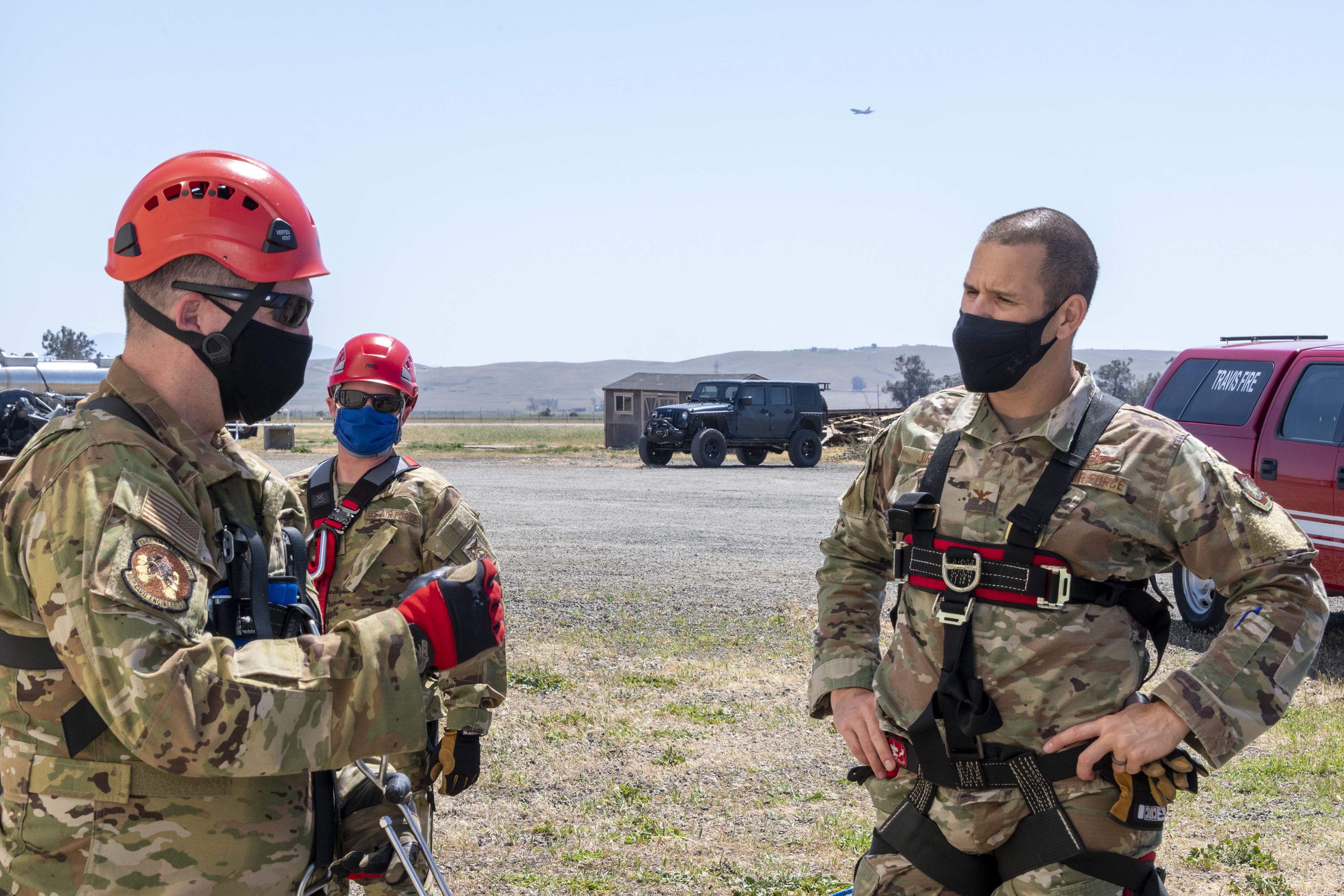 60th CES Fire Department trains with Travis AFB senior leadership ...