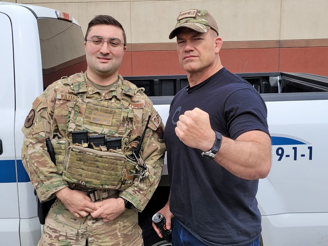 Rookie 111th SFS member meets military idol