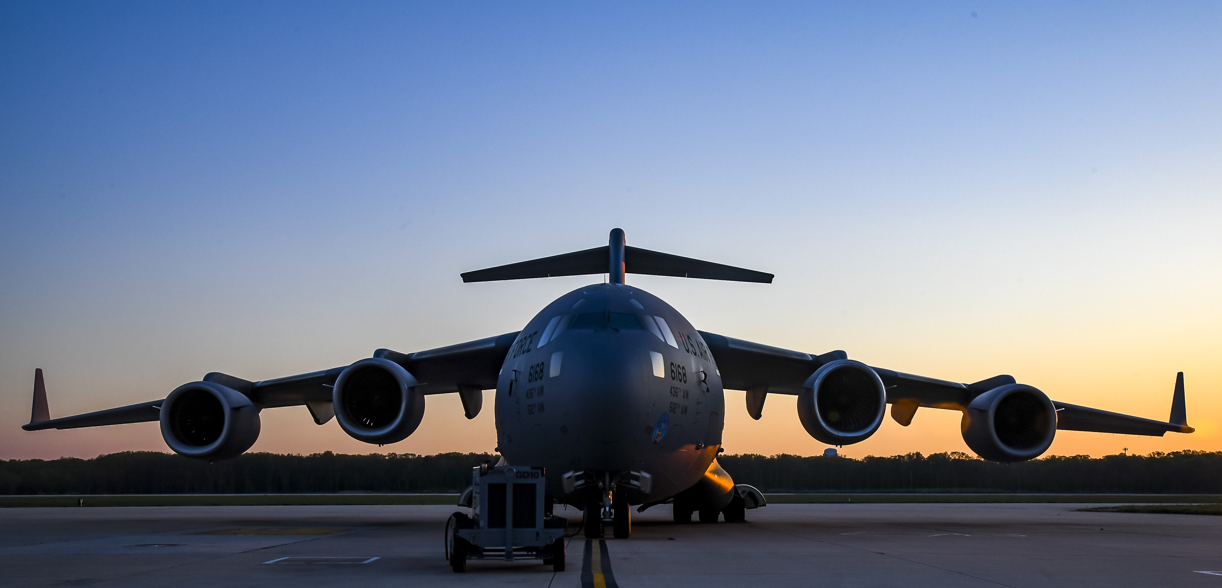 Dover AFB C-17s shine at sunrise