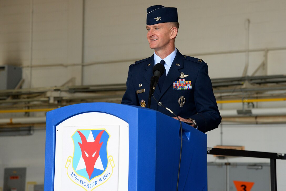 Col. Routt takes command of 177th Fighter Wing