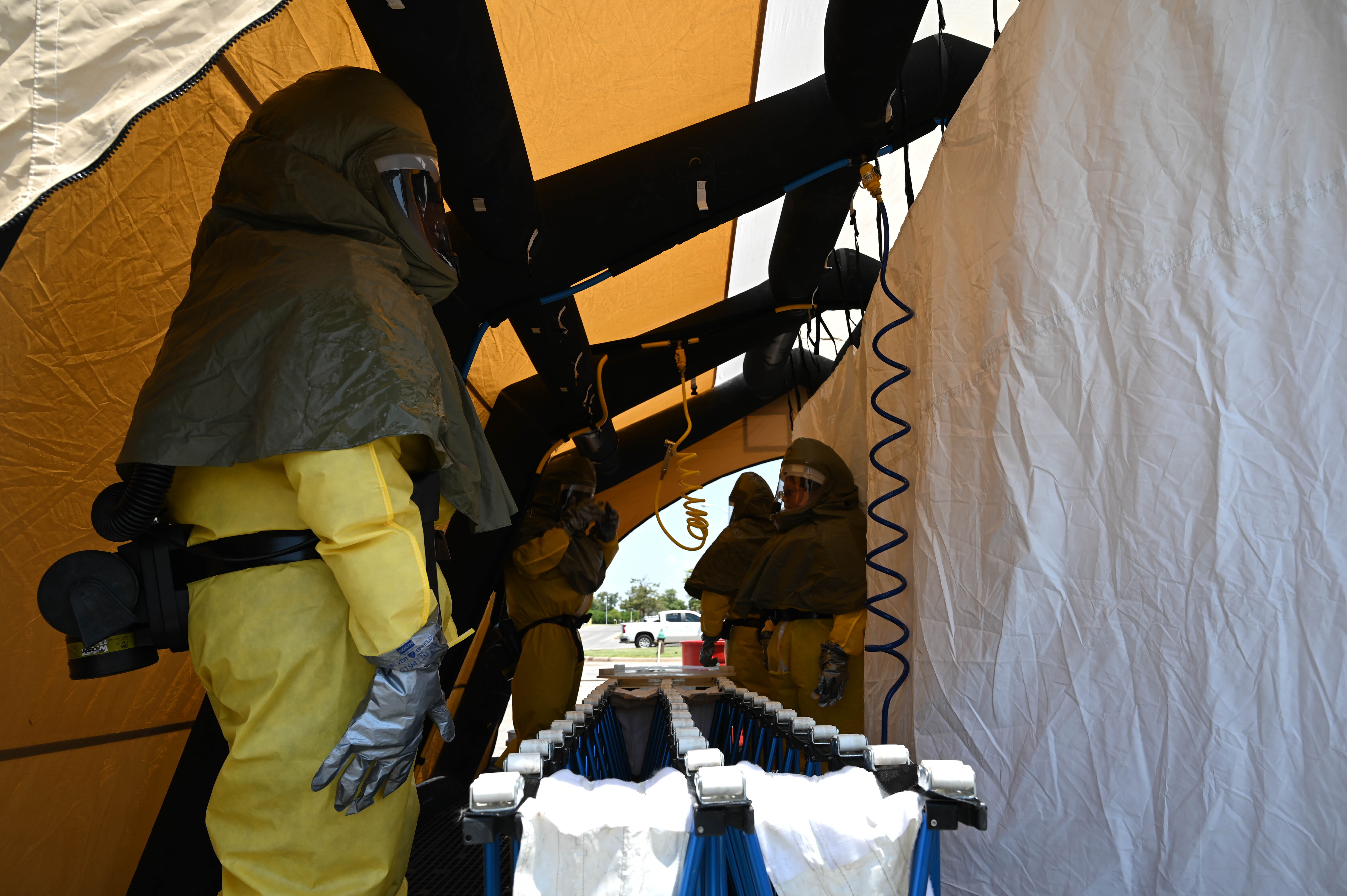 97th MDG performs chemical decontamination exercise > Altus Air Force ...