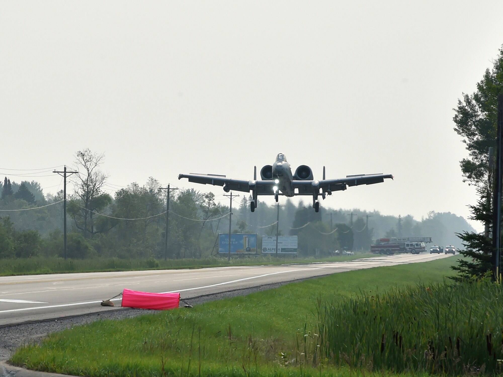 127 Wing makes historic highway landing > Air Combat Command > News