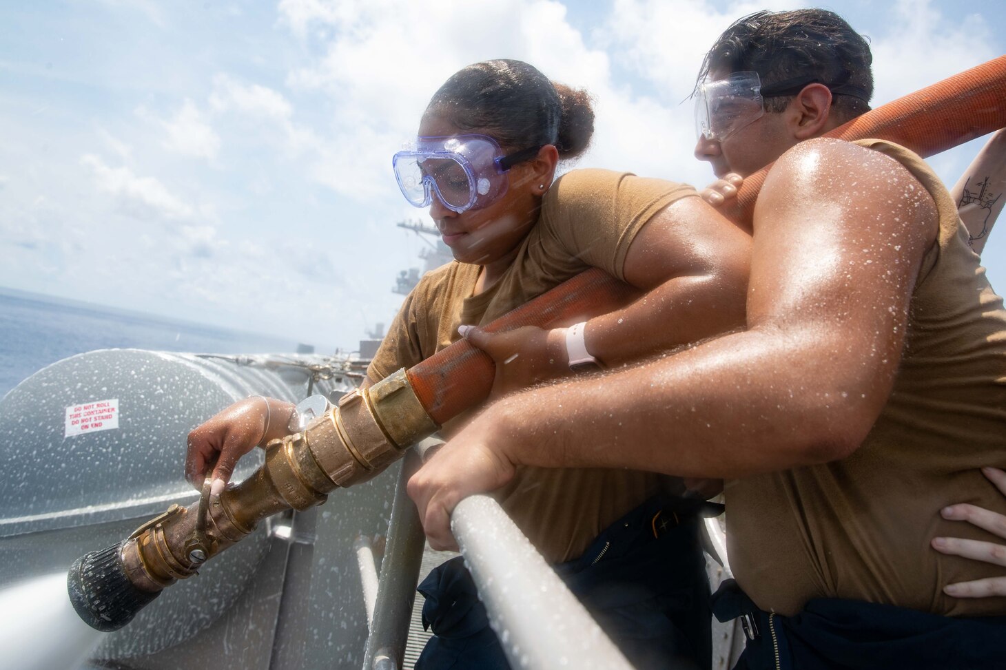 Gerald R. Ford, John F. Kennedy Sailors Work Together for Ford-Class ...