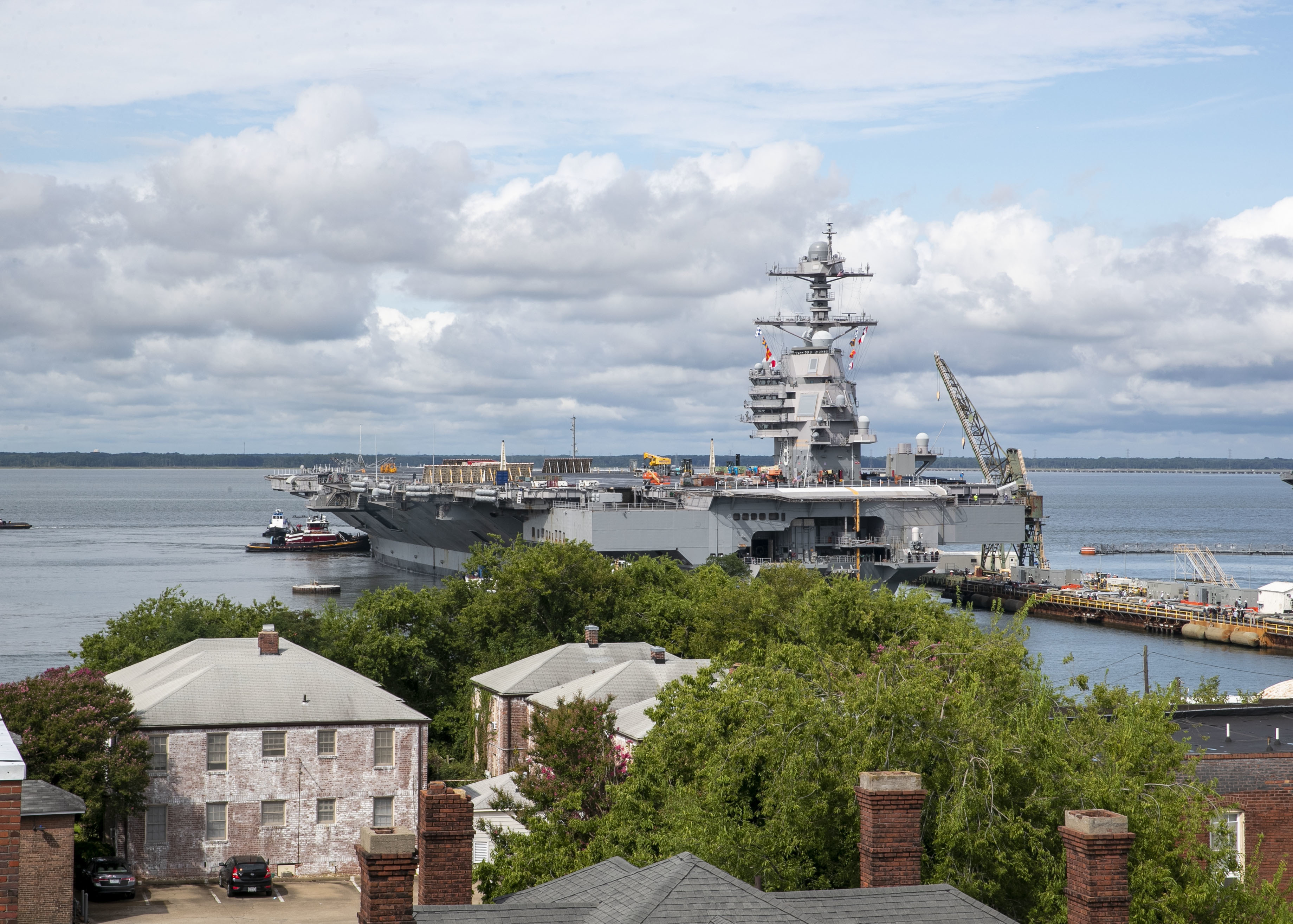 Gerald R. Ford Departs Norfolk for Newport News, Commences Planned ...