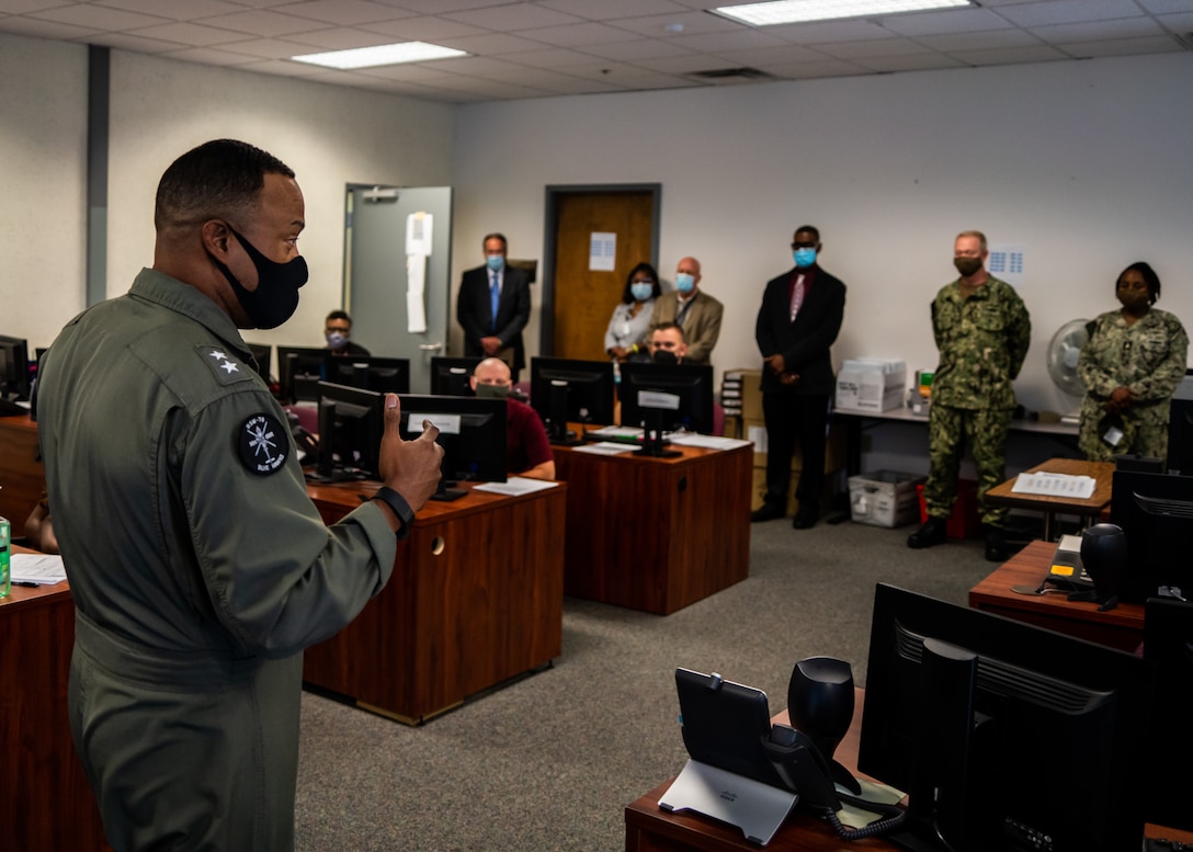 Rear Adm. Alvin Holsey talks to My Navy Career Center (MNCC) tier one ...