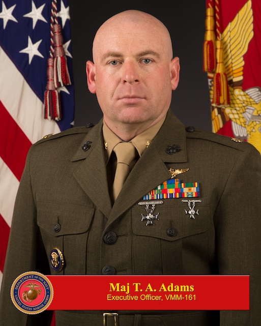 Major Thomas A. Adams > 3rd Marine Aircraft Wing > Biography