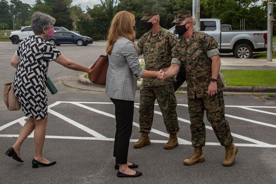Marine Corps Air Station New River Leadership welcomes Kelsey Byerly