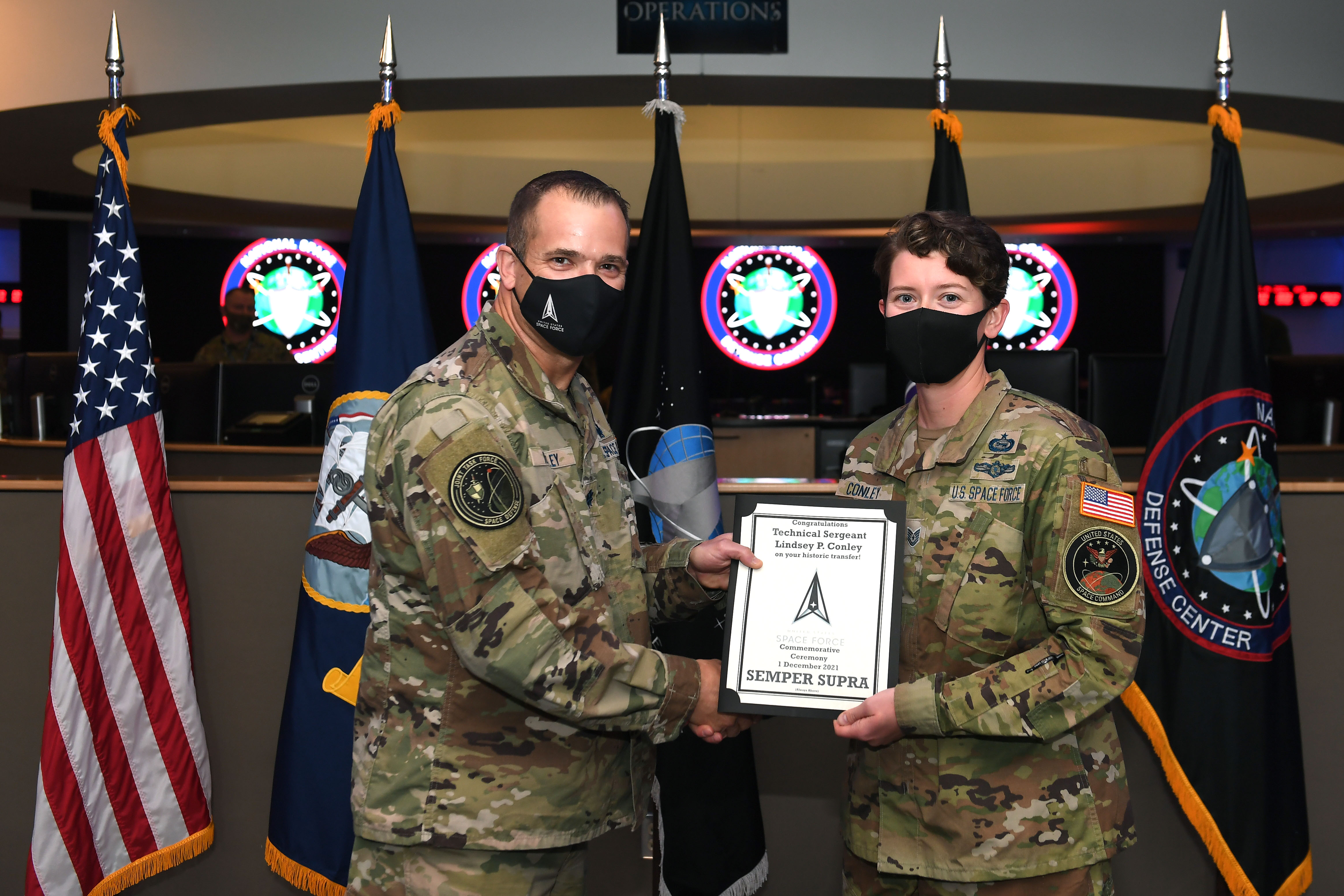 JTF-SD Sailors transfer to Space Force > United States Space Command ...