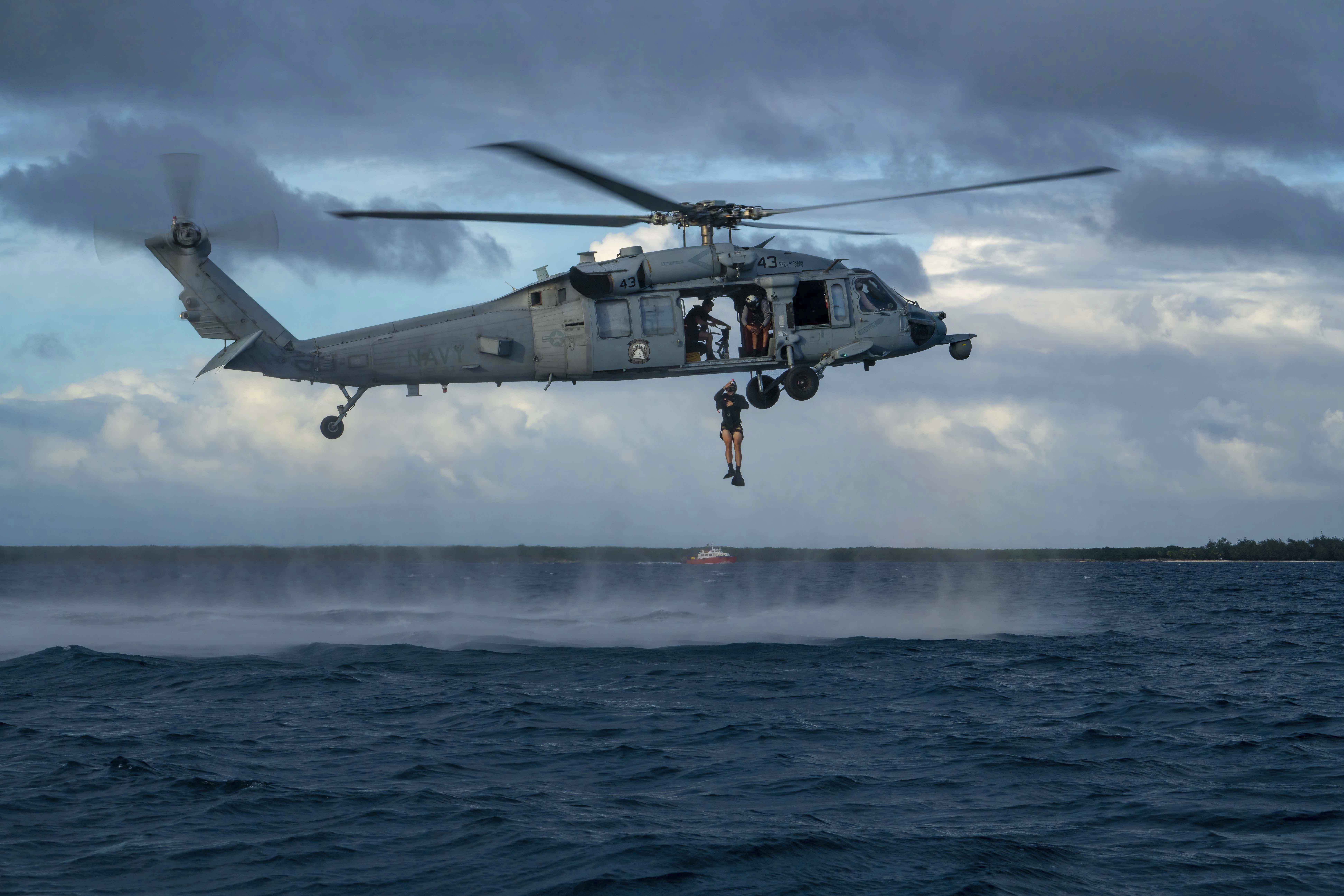 Navy Search And Rescue Helicopter