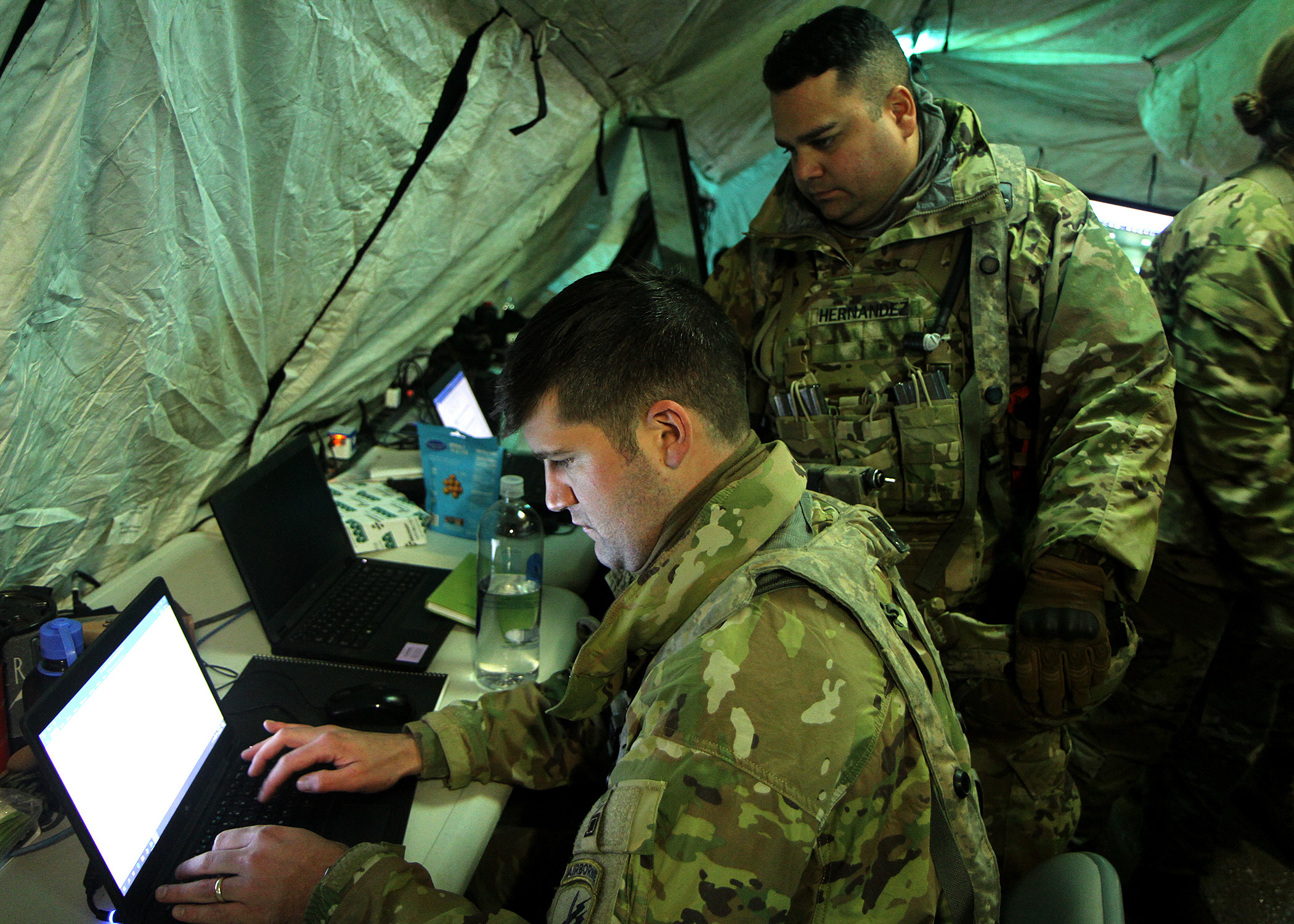 U.S. Army Reserve civil affairs support 1st Infantry Division during ...