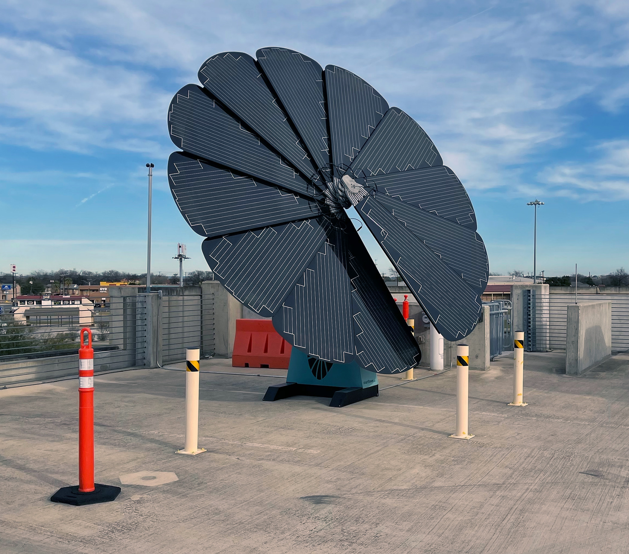 JBSA flips switch on for new Smartflower solar energy devices > Joint ...