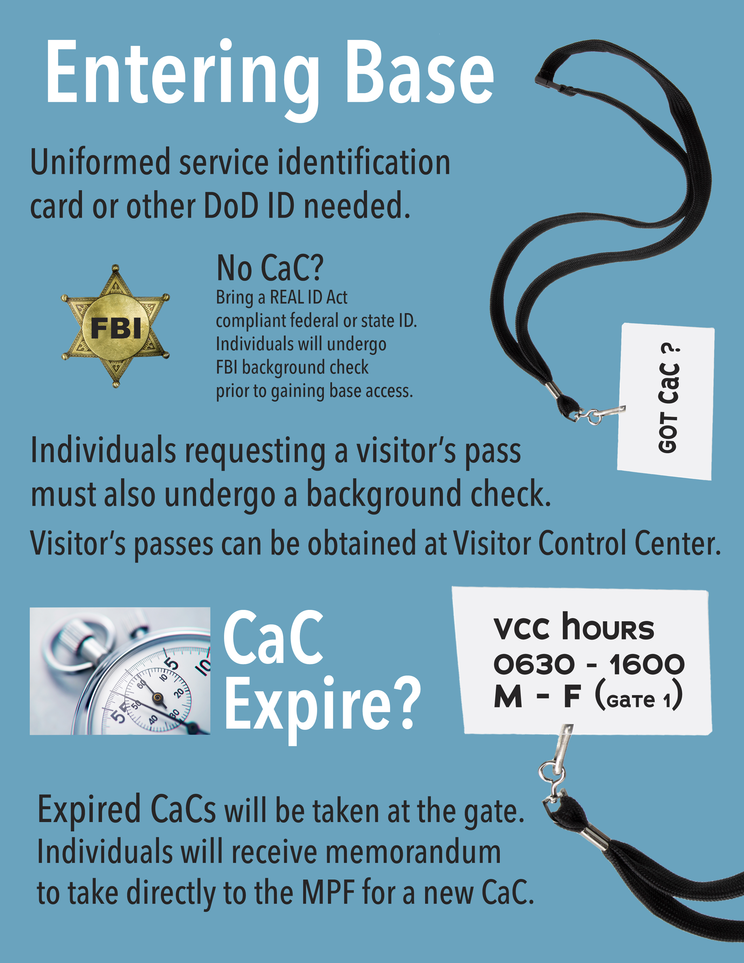 Base Entry Procedures