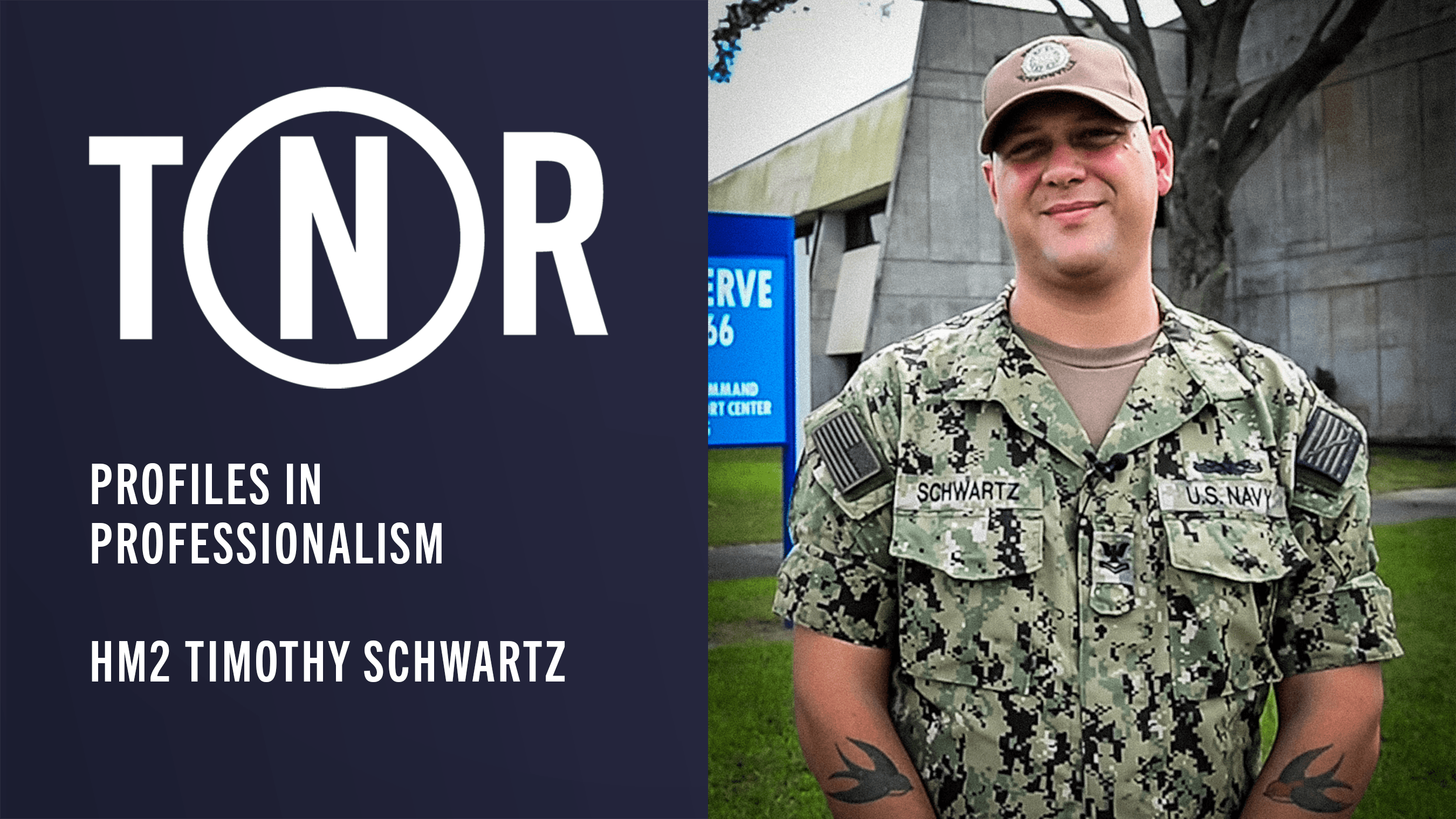 Profiles in Professionalism: Hospital Corpsman 2nd Class Timothy ...