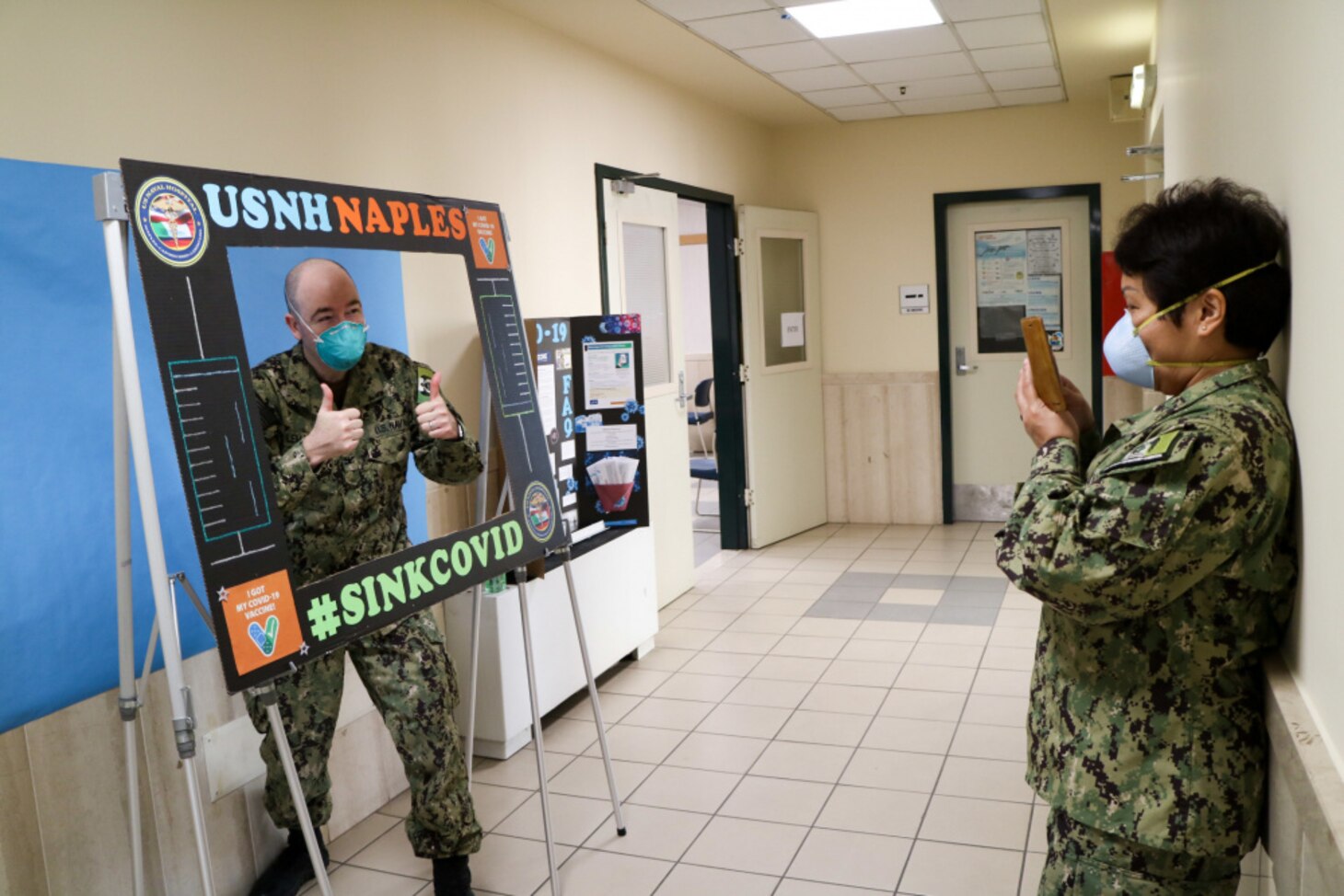 U.S. Naval Hospital Naples Administers Second Dose of COVID-19 Vaccine ...