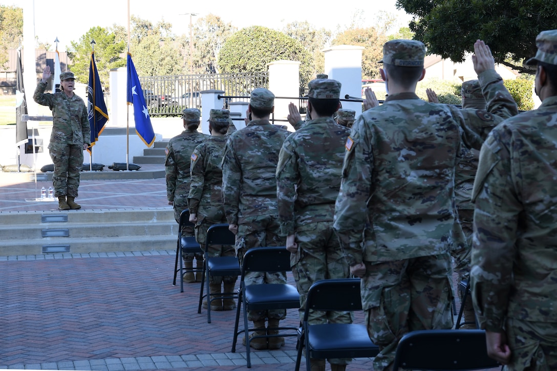 VAFB’s non-space related career field USSF Transfer Ceremony