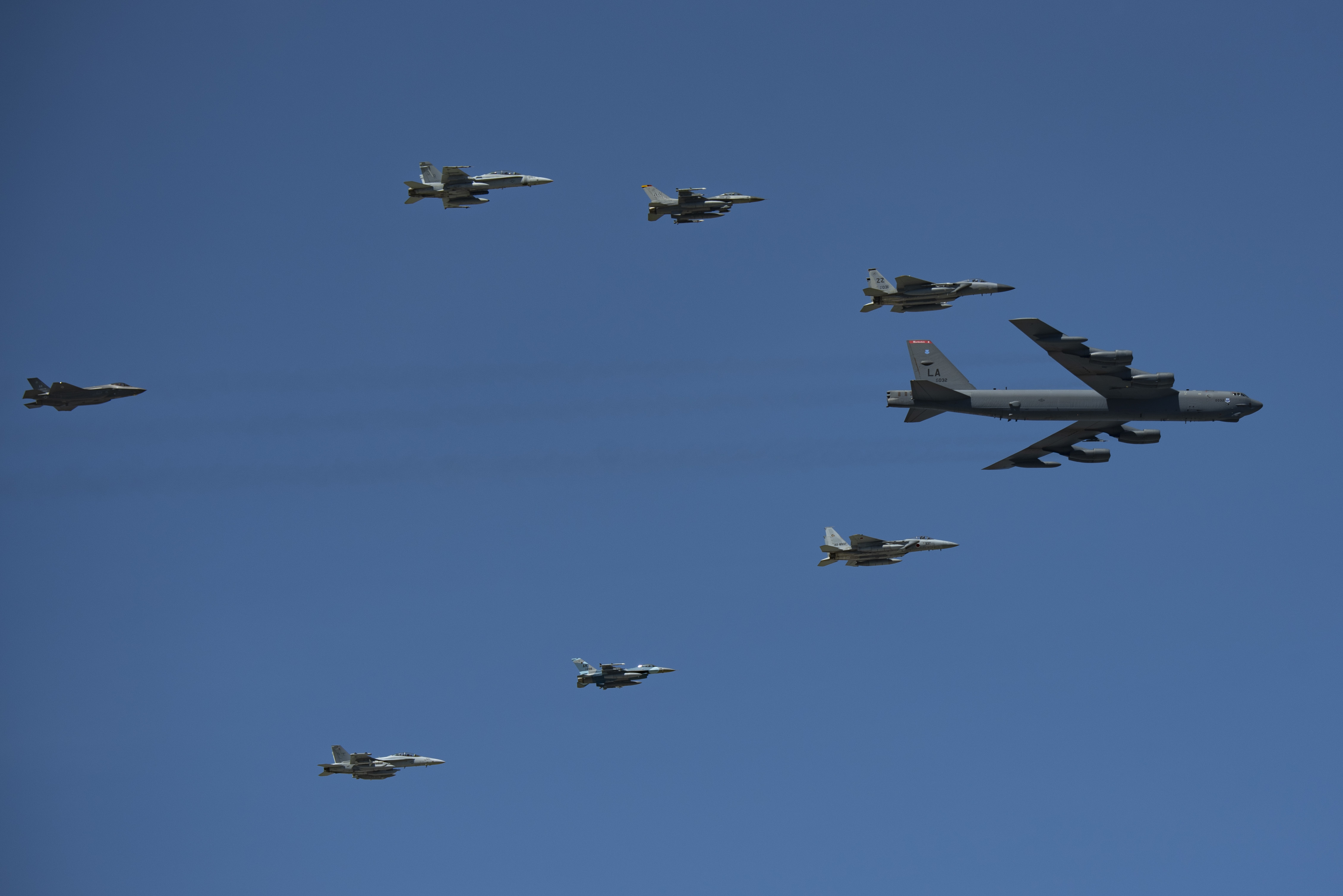 Combined forces conduct flyover for Cope North 2021 > Andersen Air ...